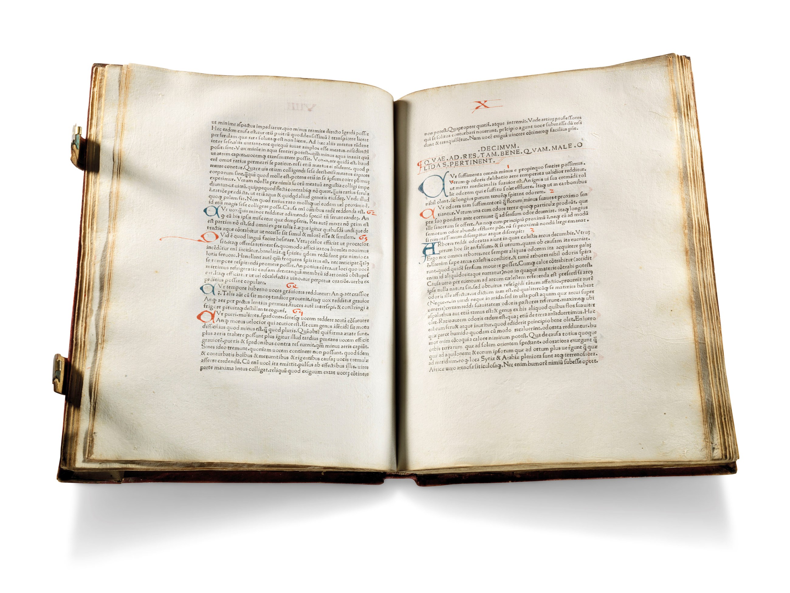 ARISTOTELES (384-322 B.C.). Problemata. (Text beginning: Cur ...