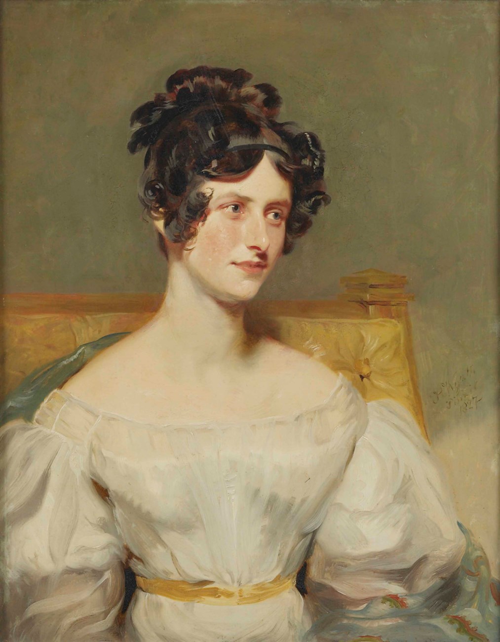 Henry Wyatt (British, 1794-1840), Portrait of Mrs. Henry William Wilson ...