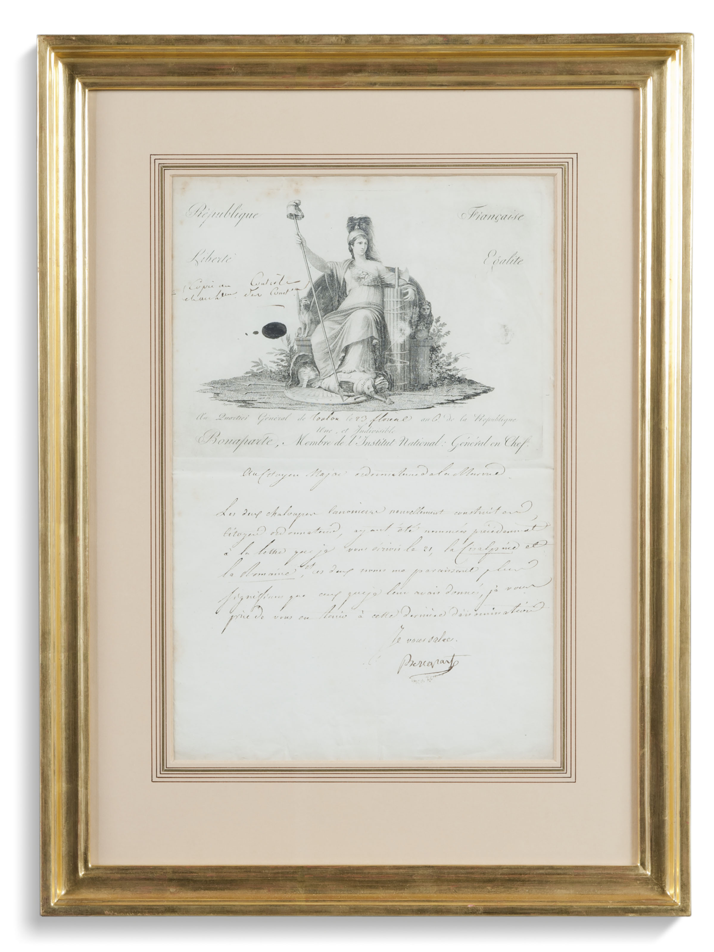 NAPOLEON I (1769-1821), Emperor of the French. Three letters signed ...