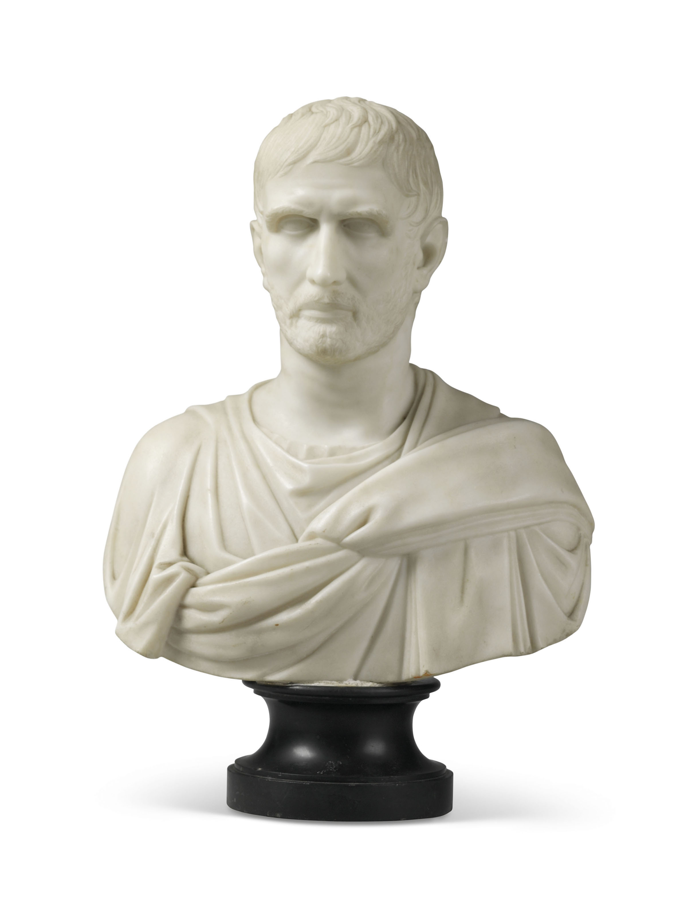 A WHITE MARBLE BUST OF A ROMAN SENATOR , 19TH CENTURY | Christie's