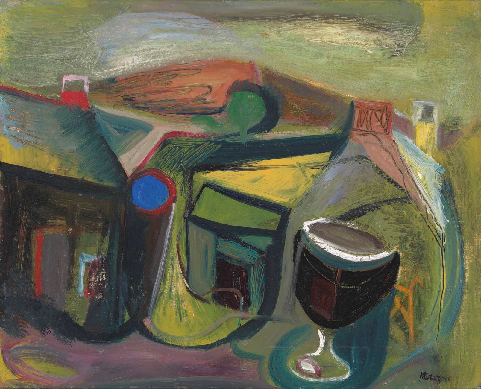 Peter Lanyon (1918-1964), Landscape and Cup (Annunciation) | Christie's