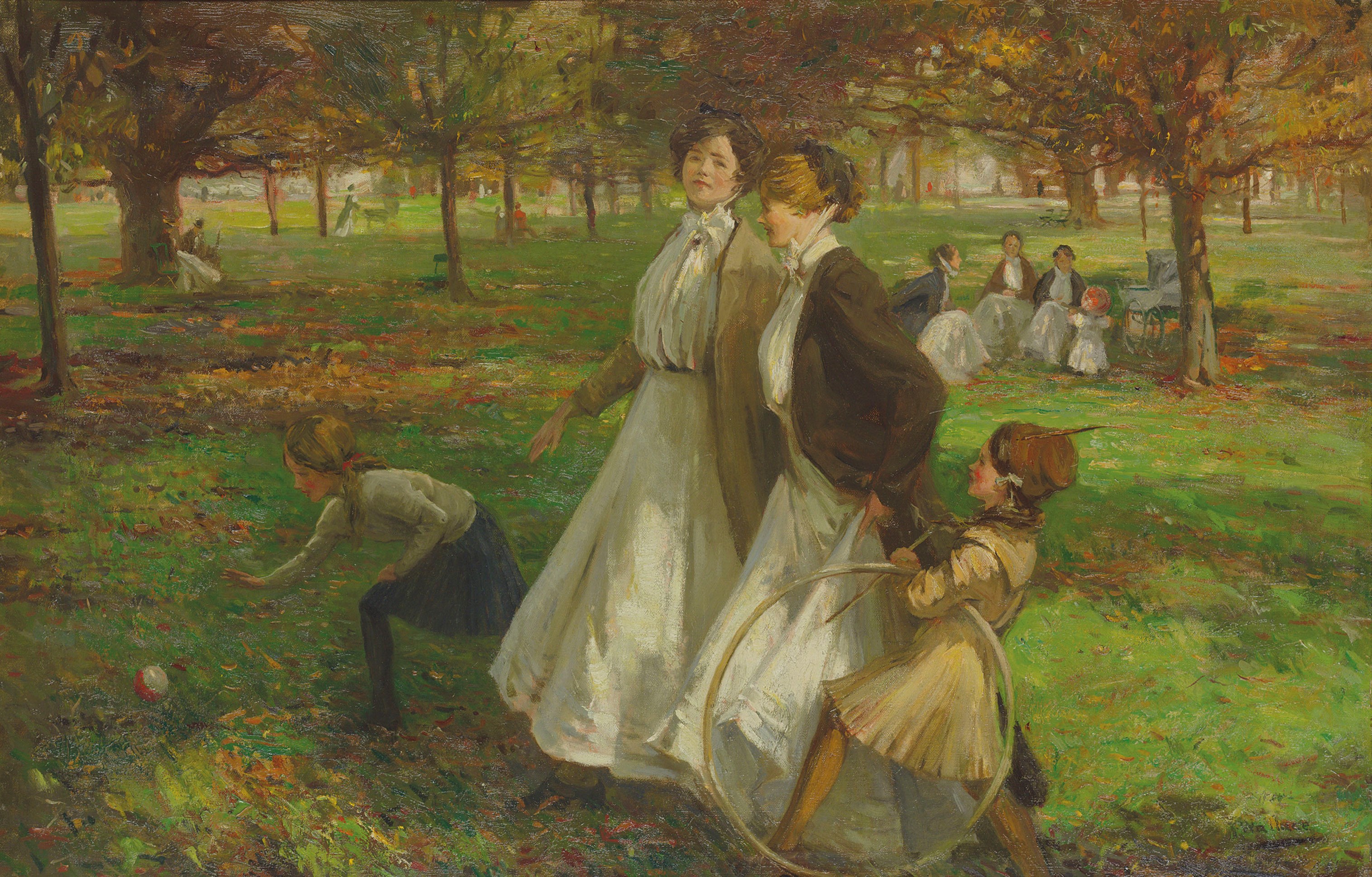 James Wallace (1872-1911), Autumn in Kensington Gardens | Christie's