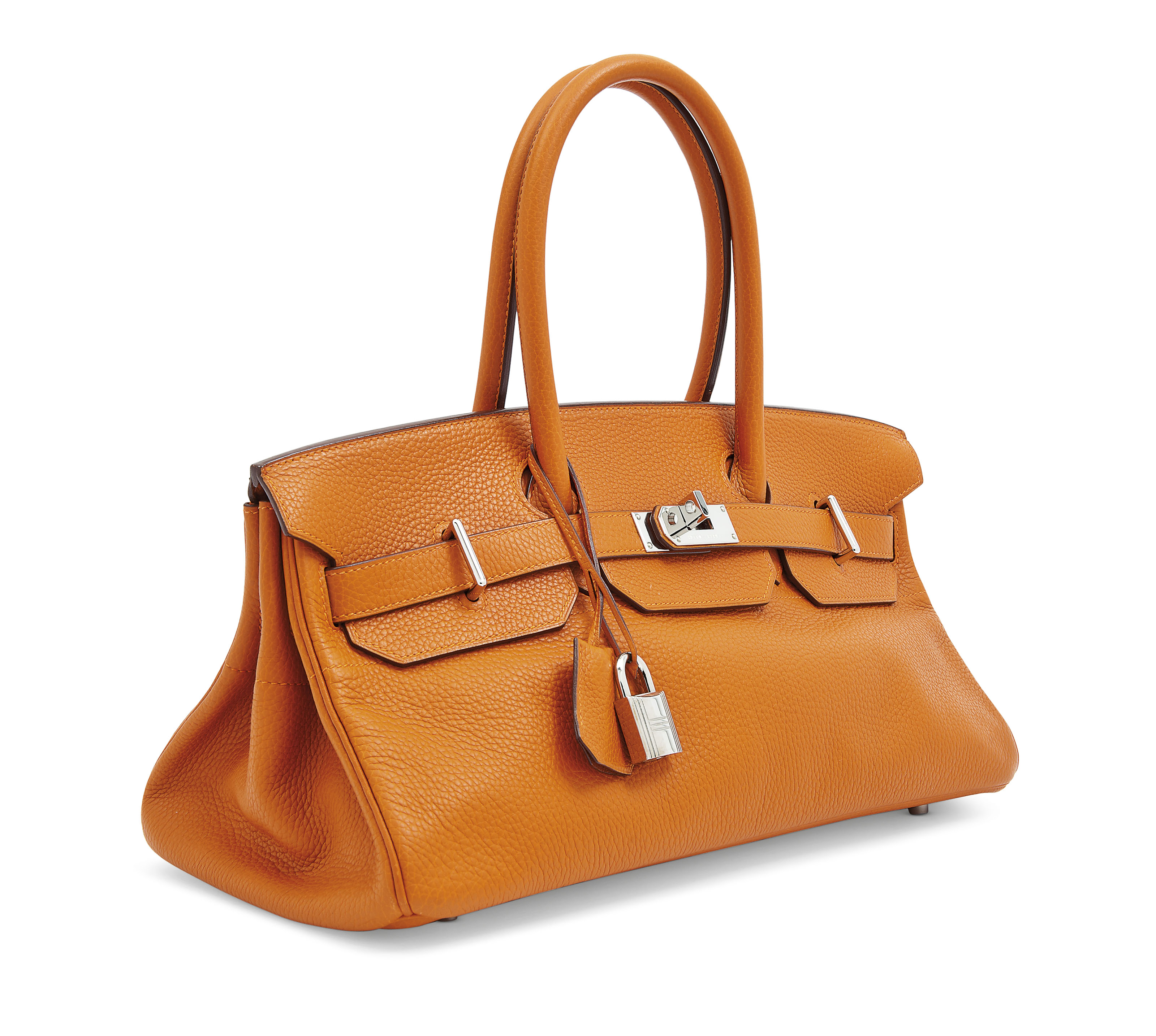 A POTIRON CLÉMENCE LEATHER JPG SHOULDER BIRKIN 42 WITH PALLADIUM HARDWARE