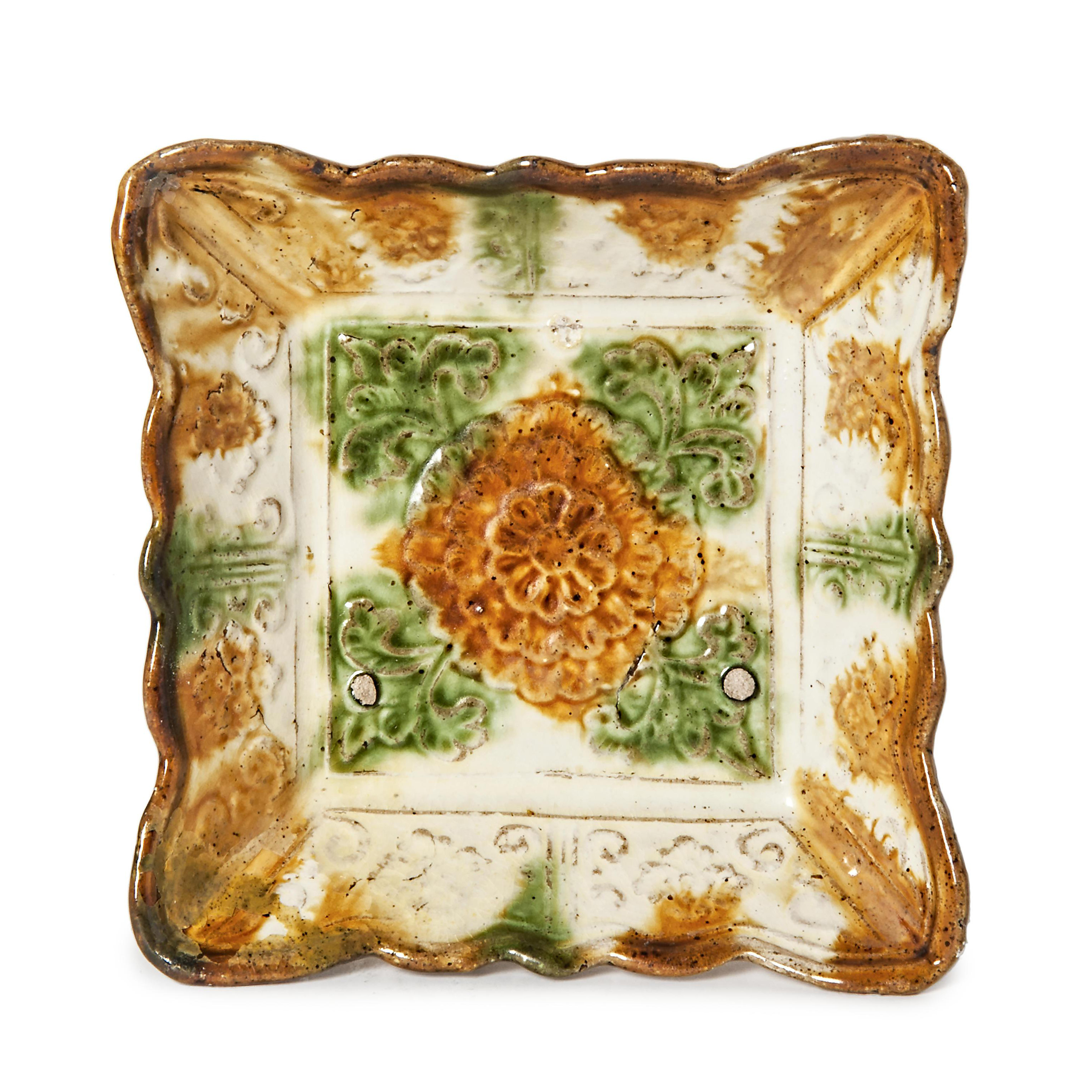 A SANCAI-GLAZED SQUARE DISH, LIAO DYNASTY (907-1125 AD) | Christie’s