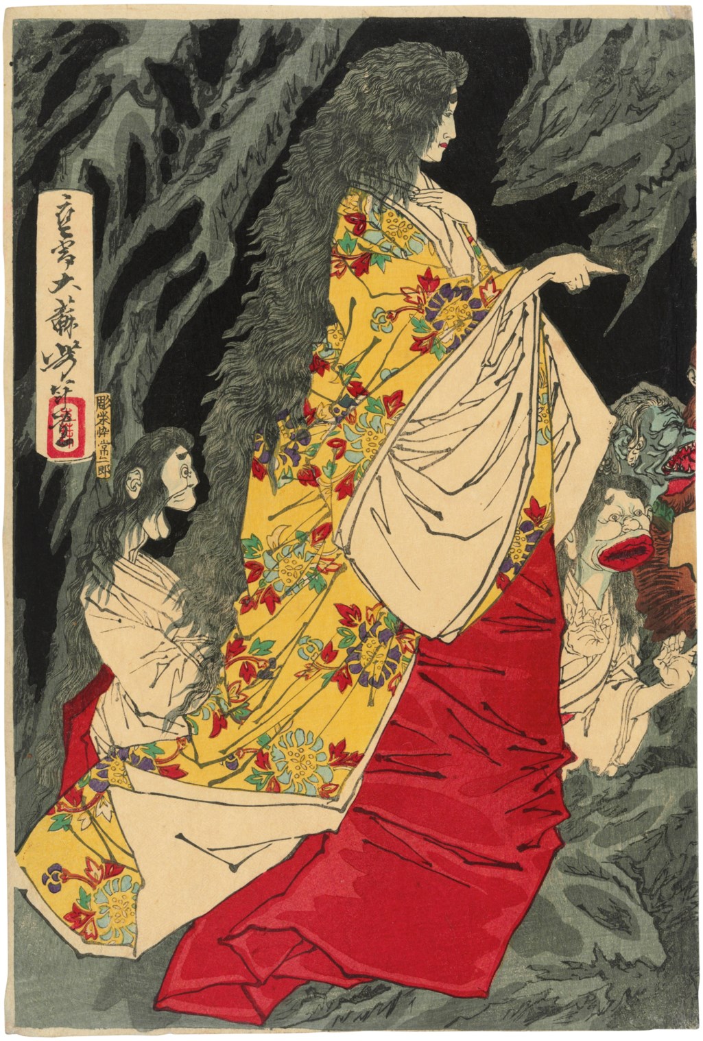 TSUKIOKA YOSHITOSHI (1839–1892), Ghosts Appearing in Shirazunoyabu ...