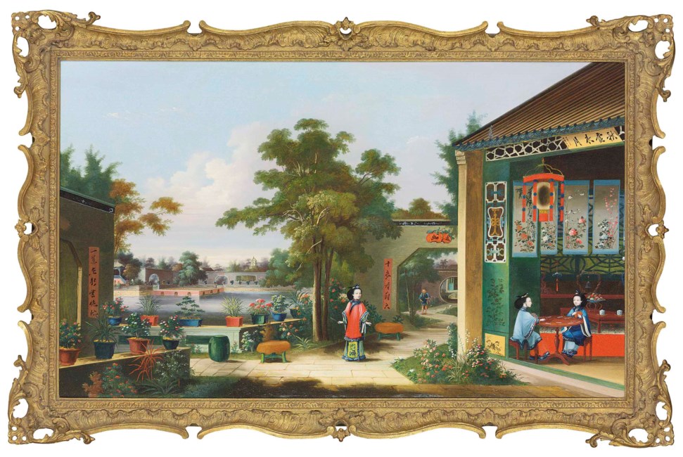 Chinese School, 19th century, Howqua's garden on Honam Island | Christie's