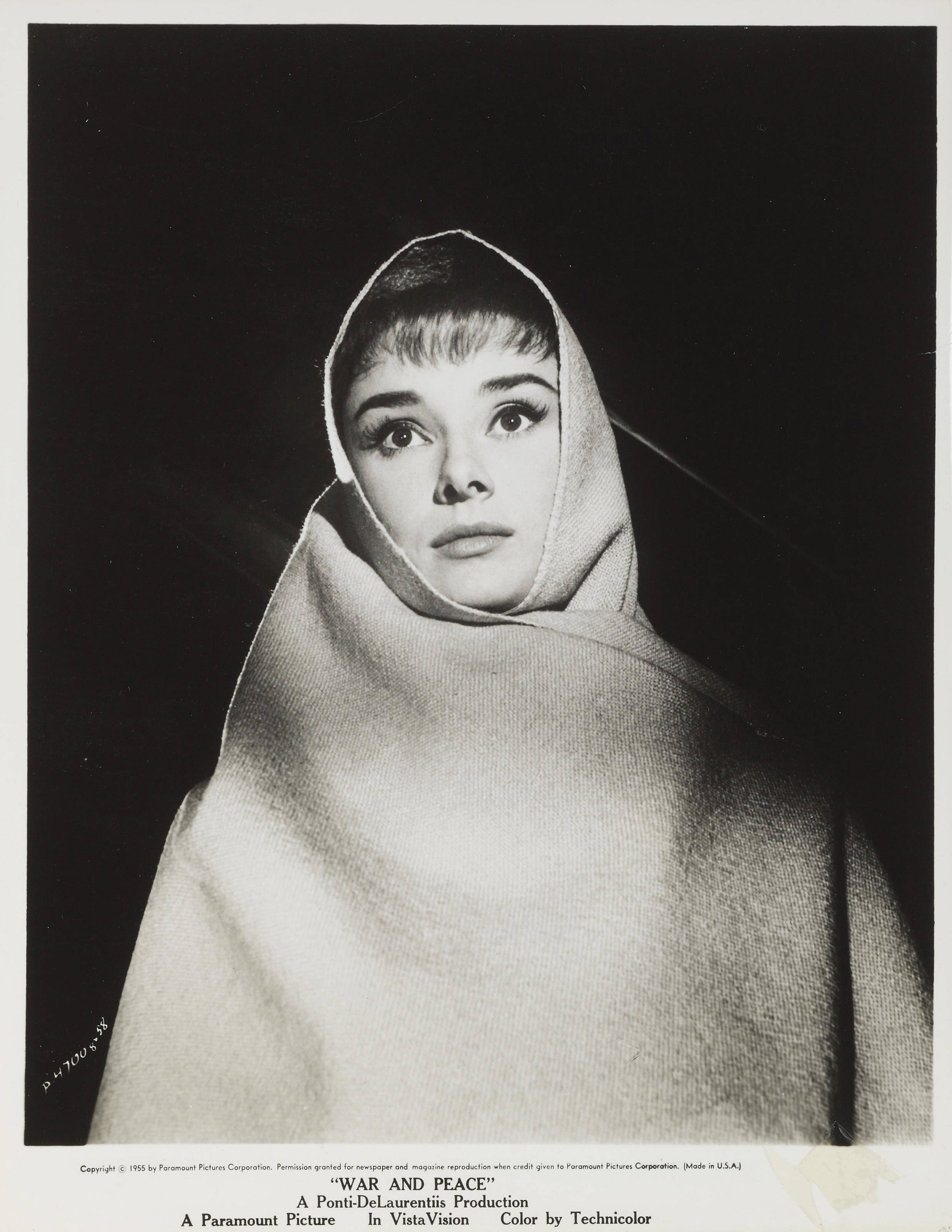 WAR AND PEACE, 1956, 66 gelatin silver publicity stills; Audrey Hepburn ...