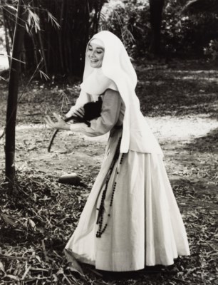 THE NUN'S STORY, 1959, Two gelatin silver production stills; Audrey ...