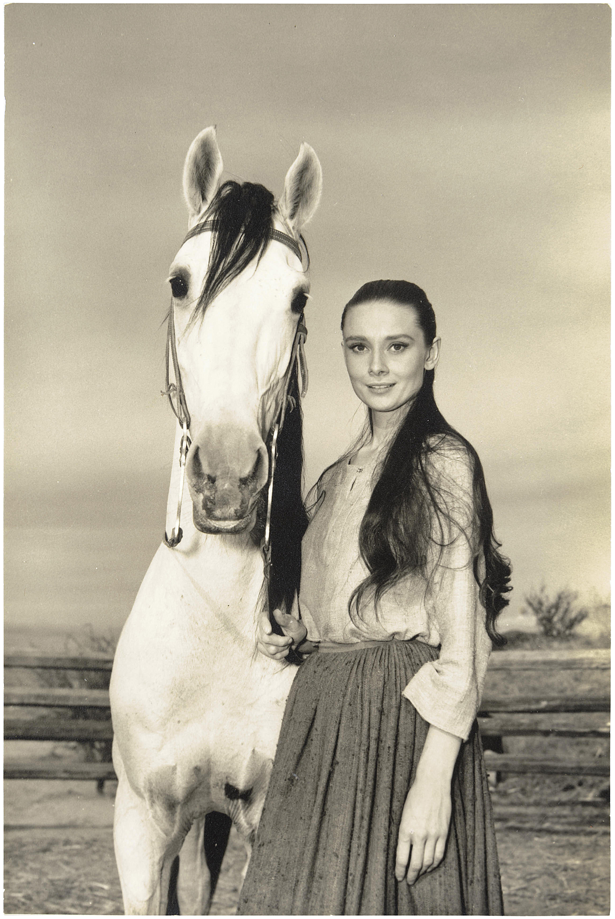 THE UNFORGIVEN, 1960, Eleven gelatin silver production stills; Audrey ...