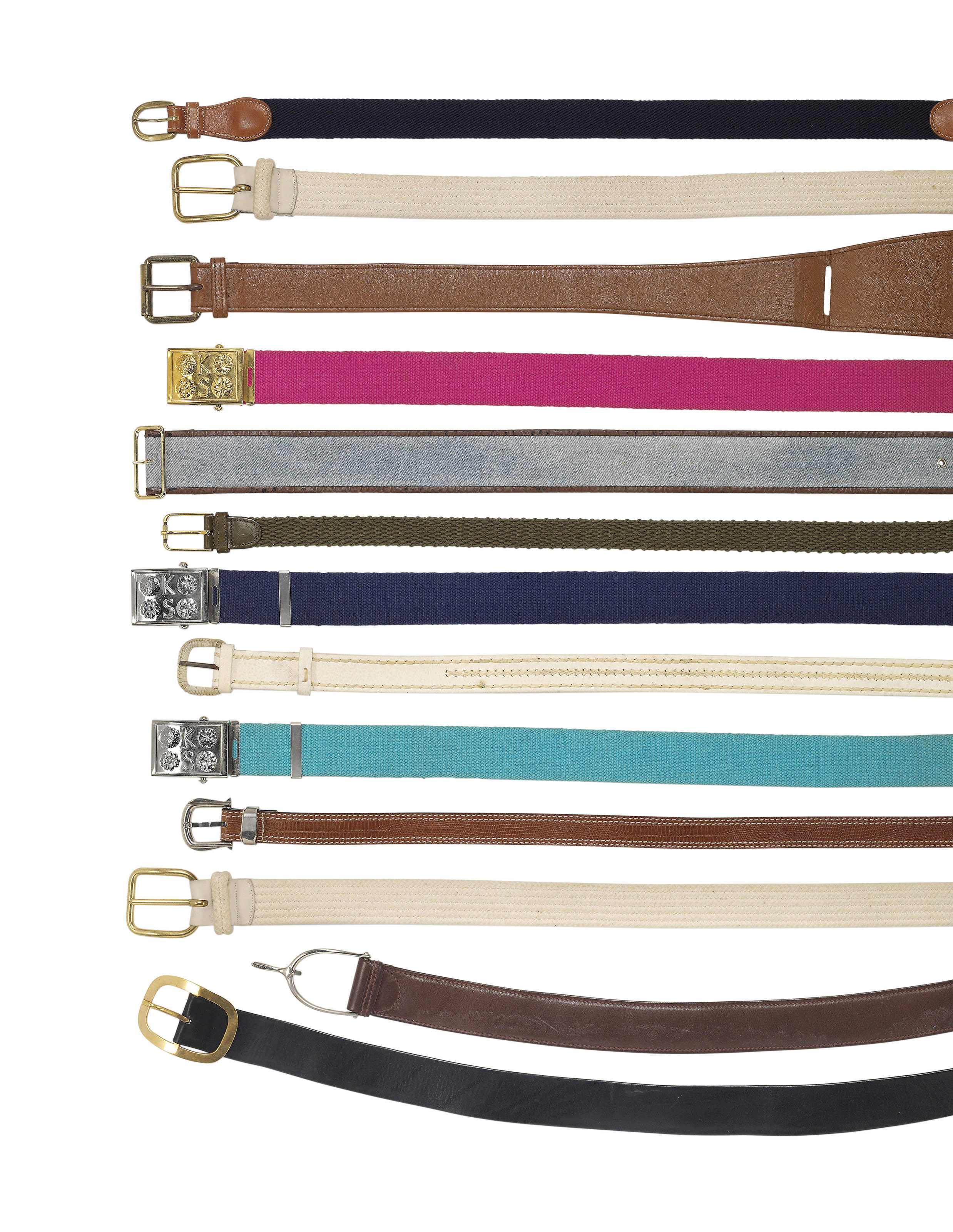 A COLLECTION OF BELTS, INCLUDING ONE BY GUCCI, 1980s | Christie’s