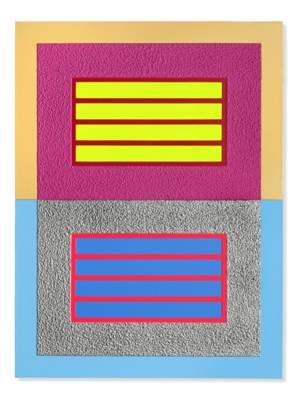 Peter Halley (B. 1953), Rose Prison over Silver Prison | Christie’s