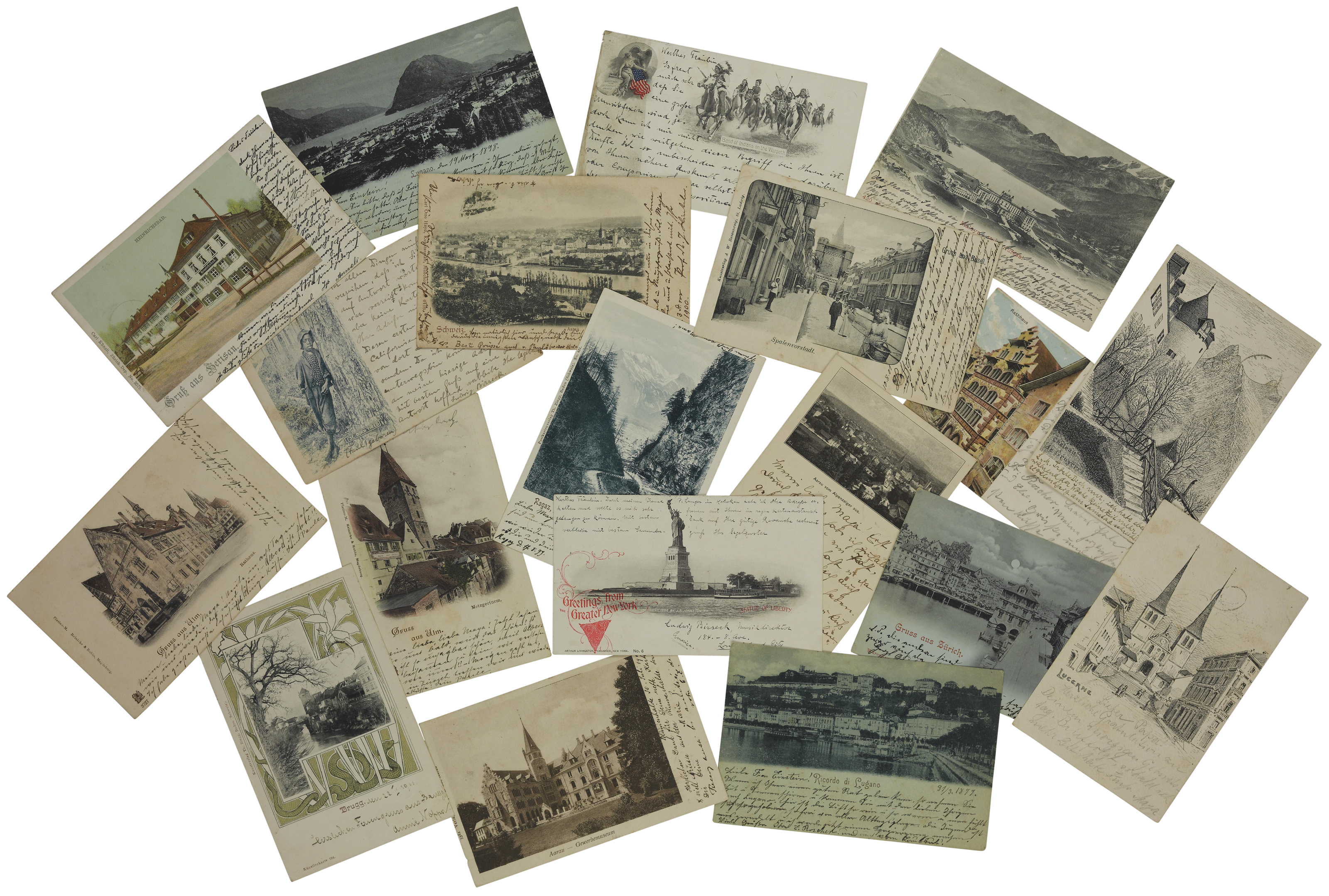 Postcards to the Einstein family, Milan and Switzerland, 1898-1901 ...