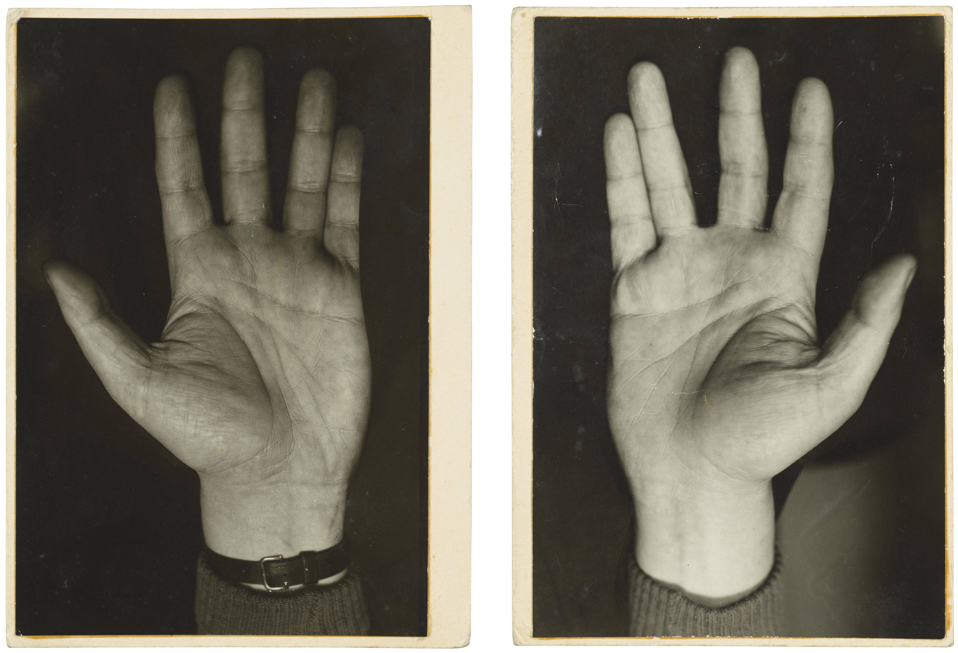 Einstein's hands, Berlin, 1929 | Christie’s
