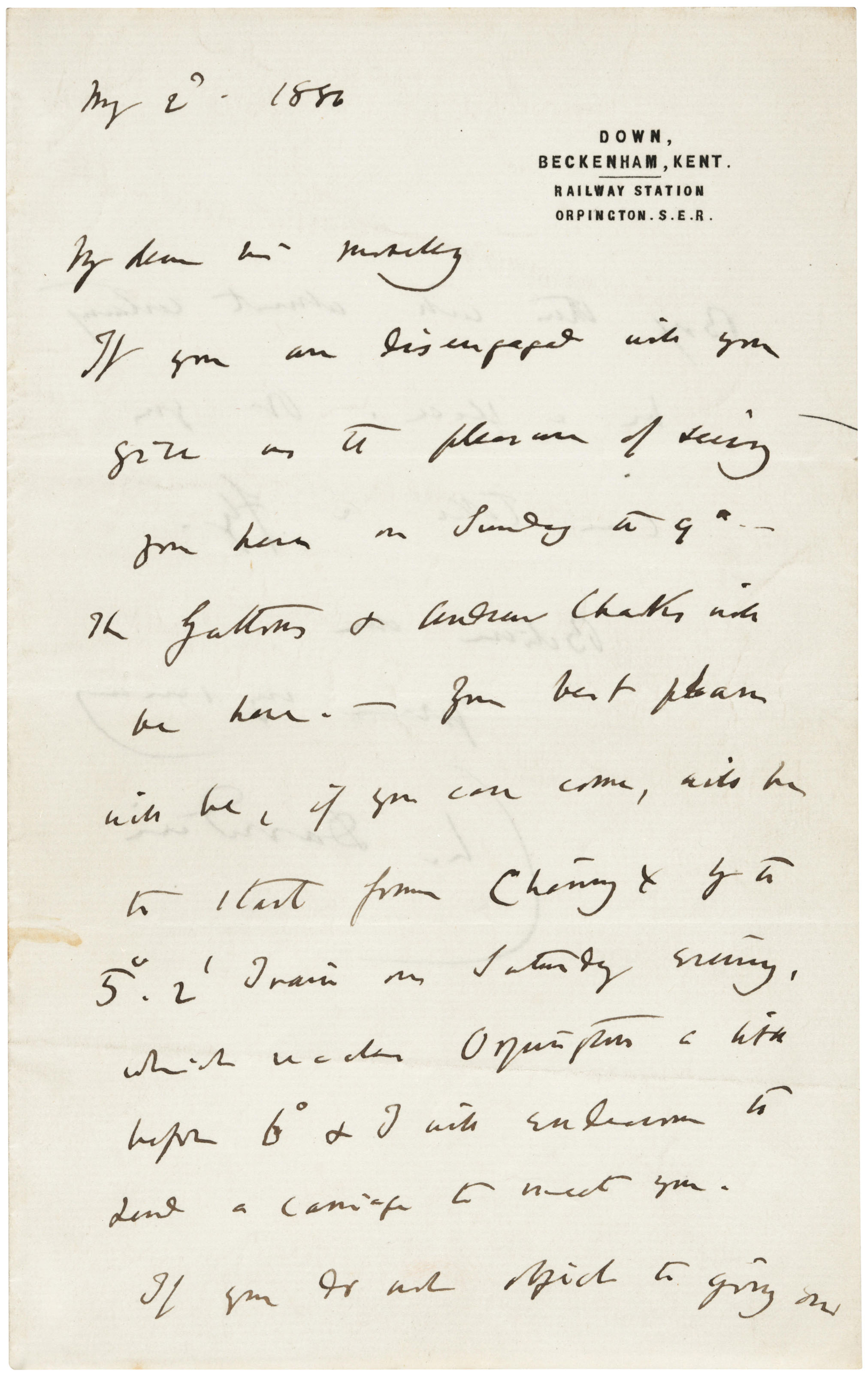 An invitation to visit alongside the polymath Francis Galton, Charles ...