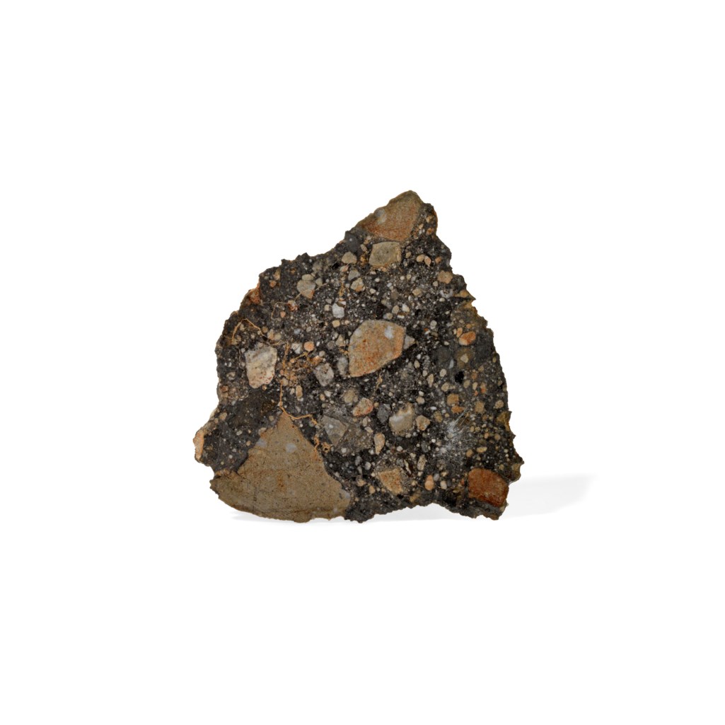 A COMPLETE SLICE OF LUNAR METEORITE NWA 11407, Moon Rock – feldspathic ...