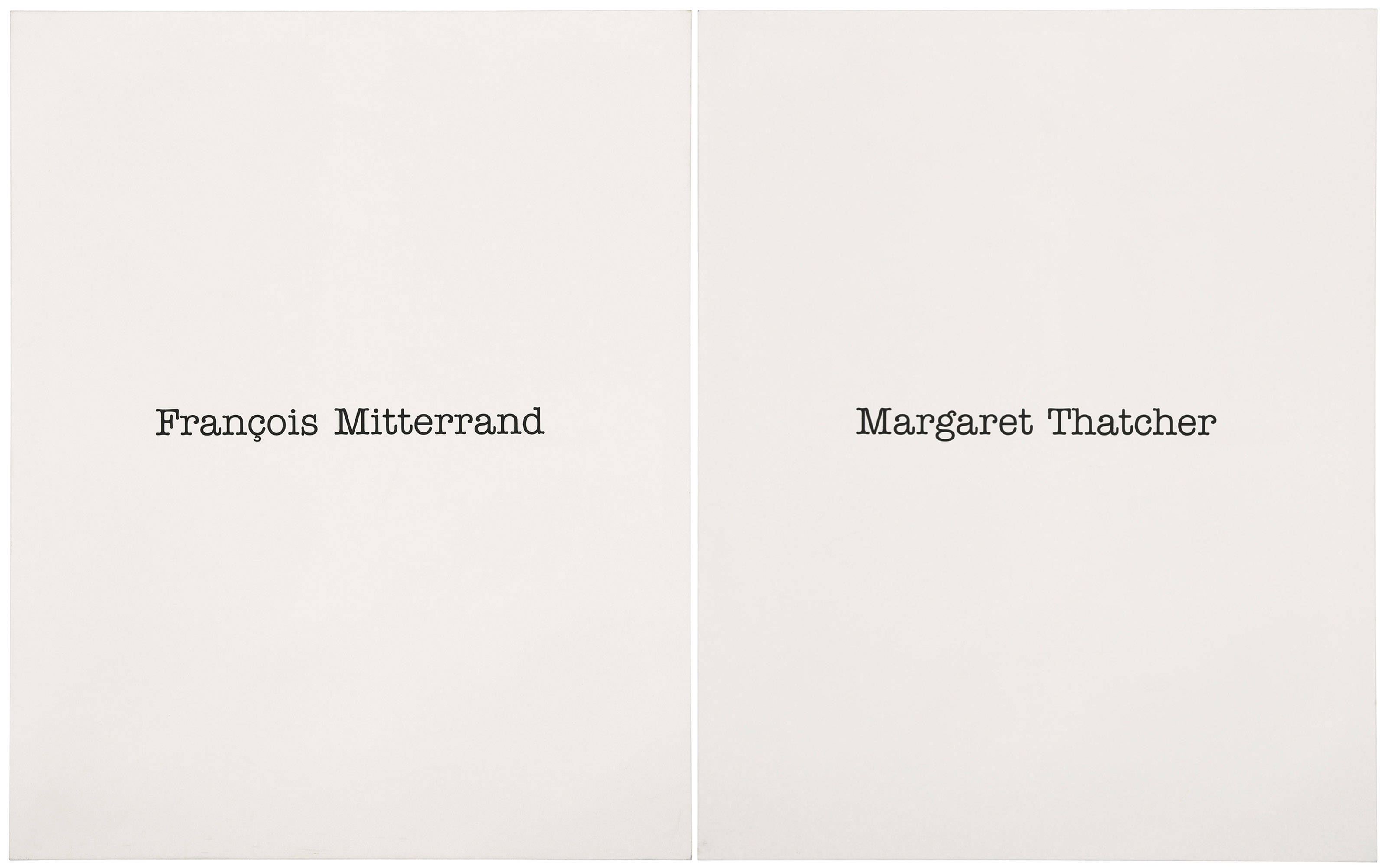 SIMON PATTERSON (b. 1967), Thatcher / Mitterrand | Christie’s