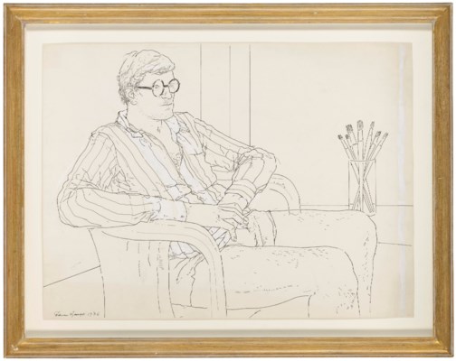 ADRIAN GEORGE (b. 1944), David Hockney | Christie’s