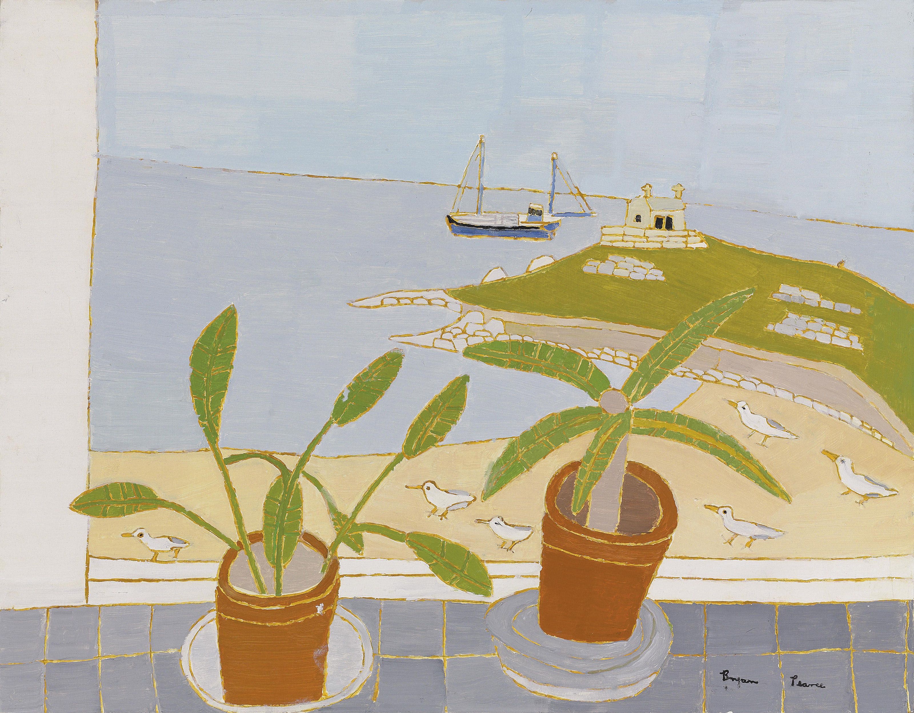 BRYAN PEARCE (1929-2007), Two Plants on a Window Ledge | Christie’s