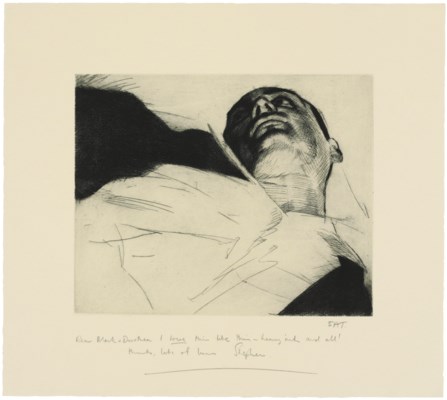 STEPHEN CONROY (B. 1964), A small group of Male Head Studies (Three ...