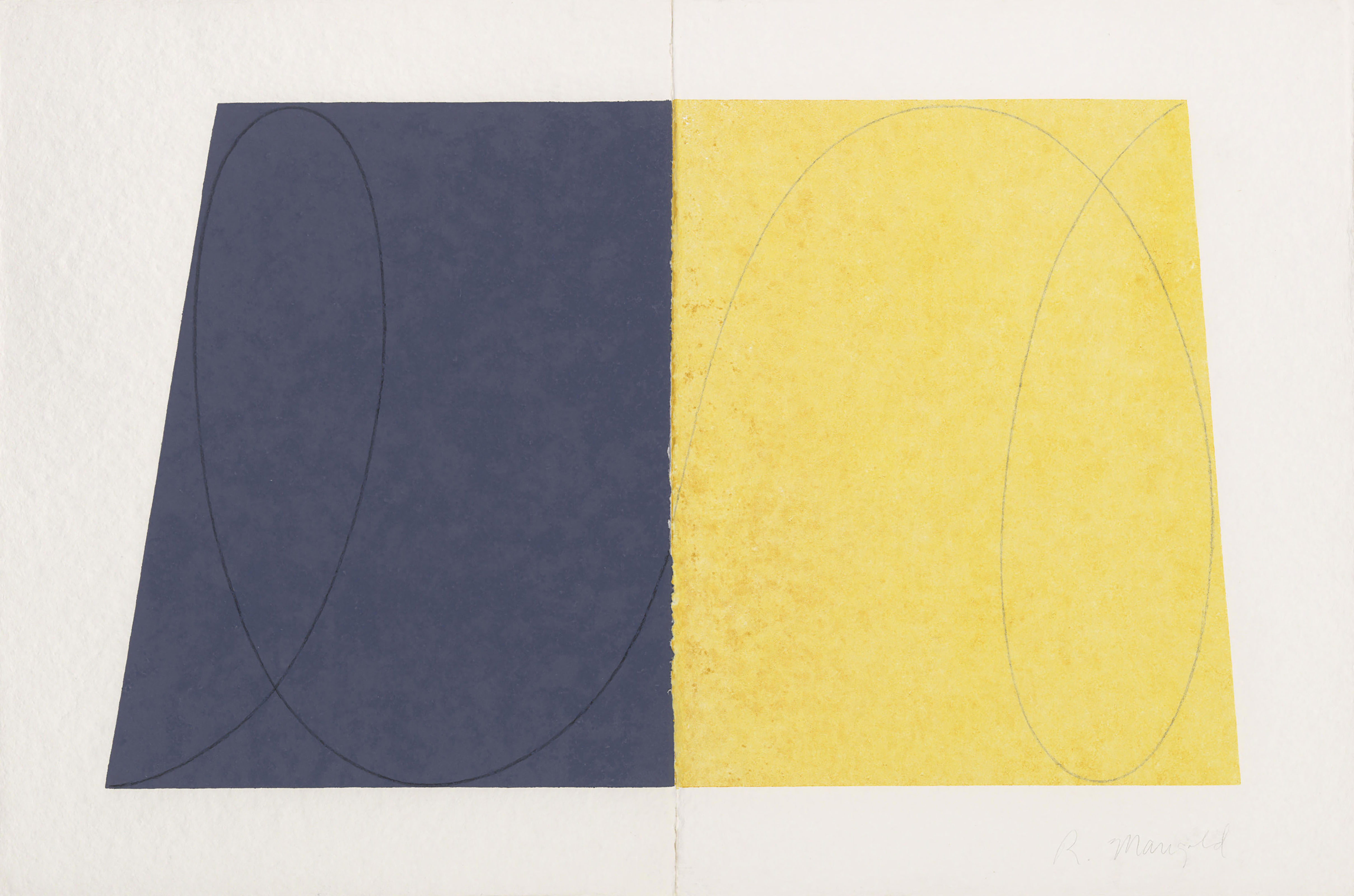 ROBERT MANGOLD (B. 1937), Untitled [GM/RM 1-94 A-7], from: Drawing With ...