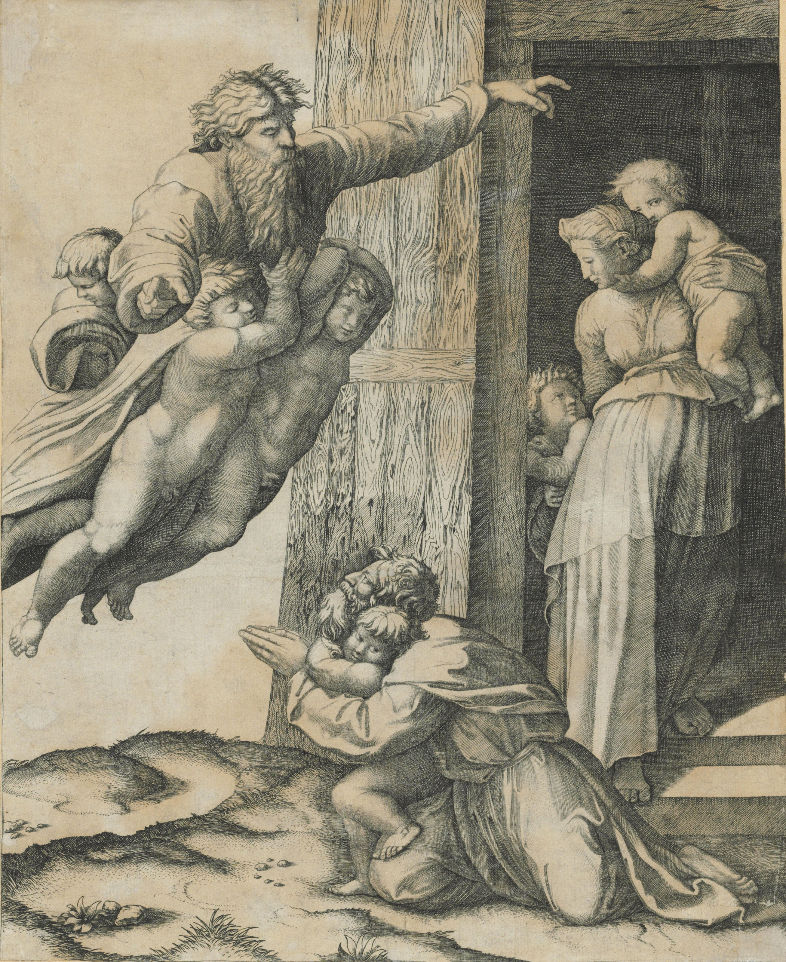 MARCANTONIO RAIMONDI (1480-1534), God appearing to Noah | Christie’s