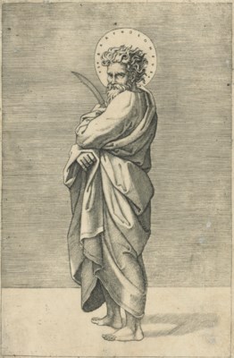 MARCANTONIO RAIMONDI (1480-1534) AFTER RAPHAEL (1483-1520), Christ and ...