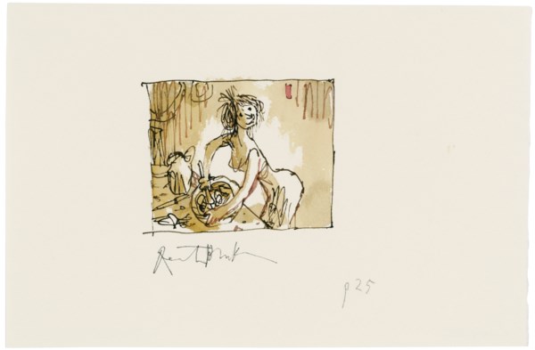 Quentin Blake (b. 1932), Photis making dinner | Christie’s