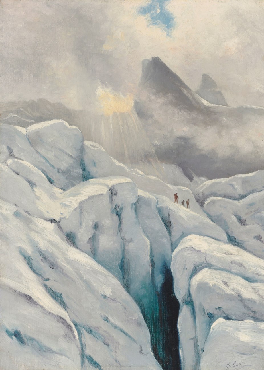Gabriel Loppé (FRENCH, 1825–1913), On the glacier | Christie's