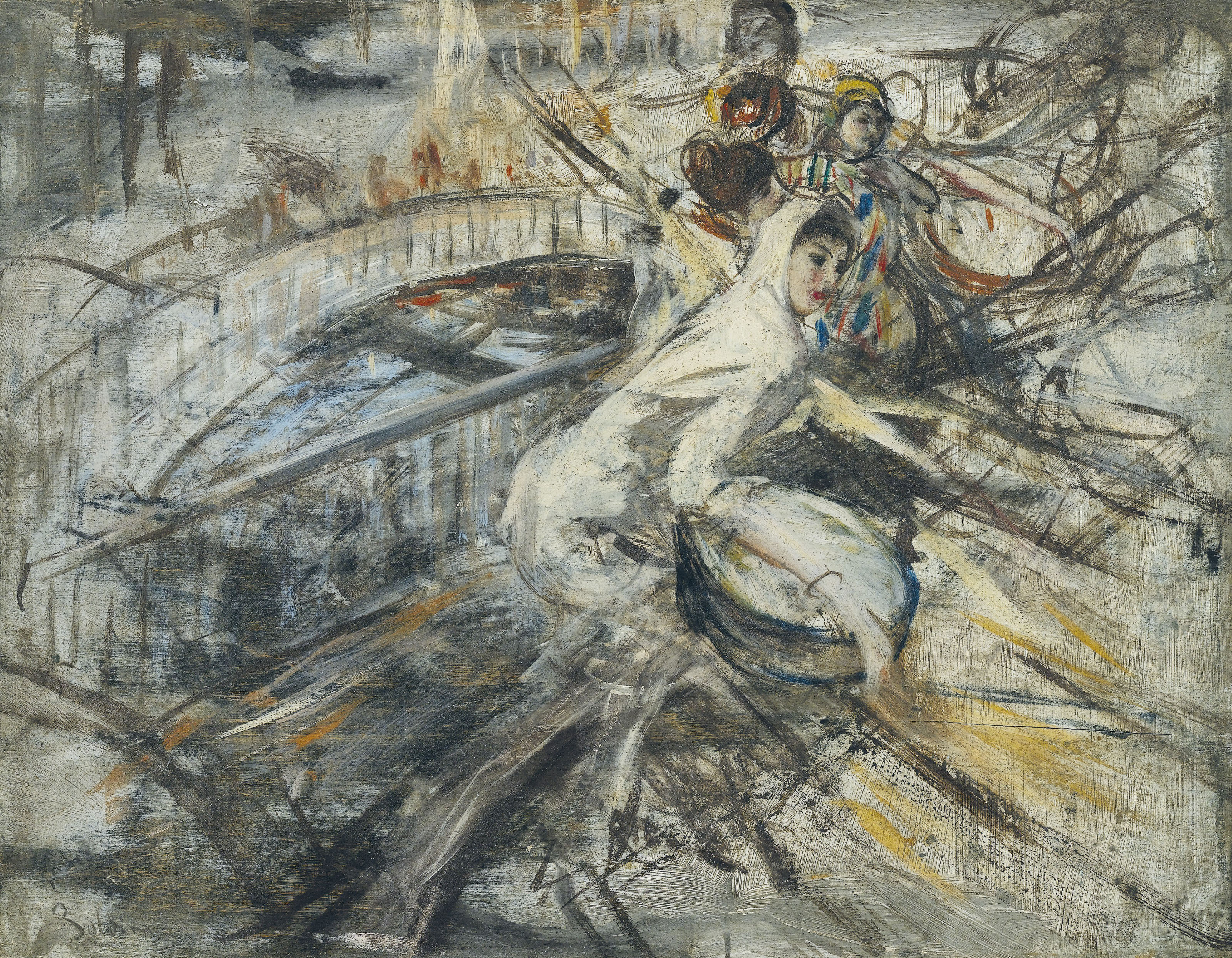 Giovanni Boldini (Italian, 1842-1931) , Studio di donne a Venezia ...