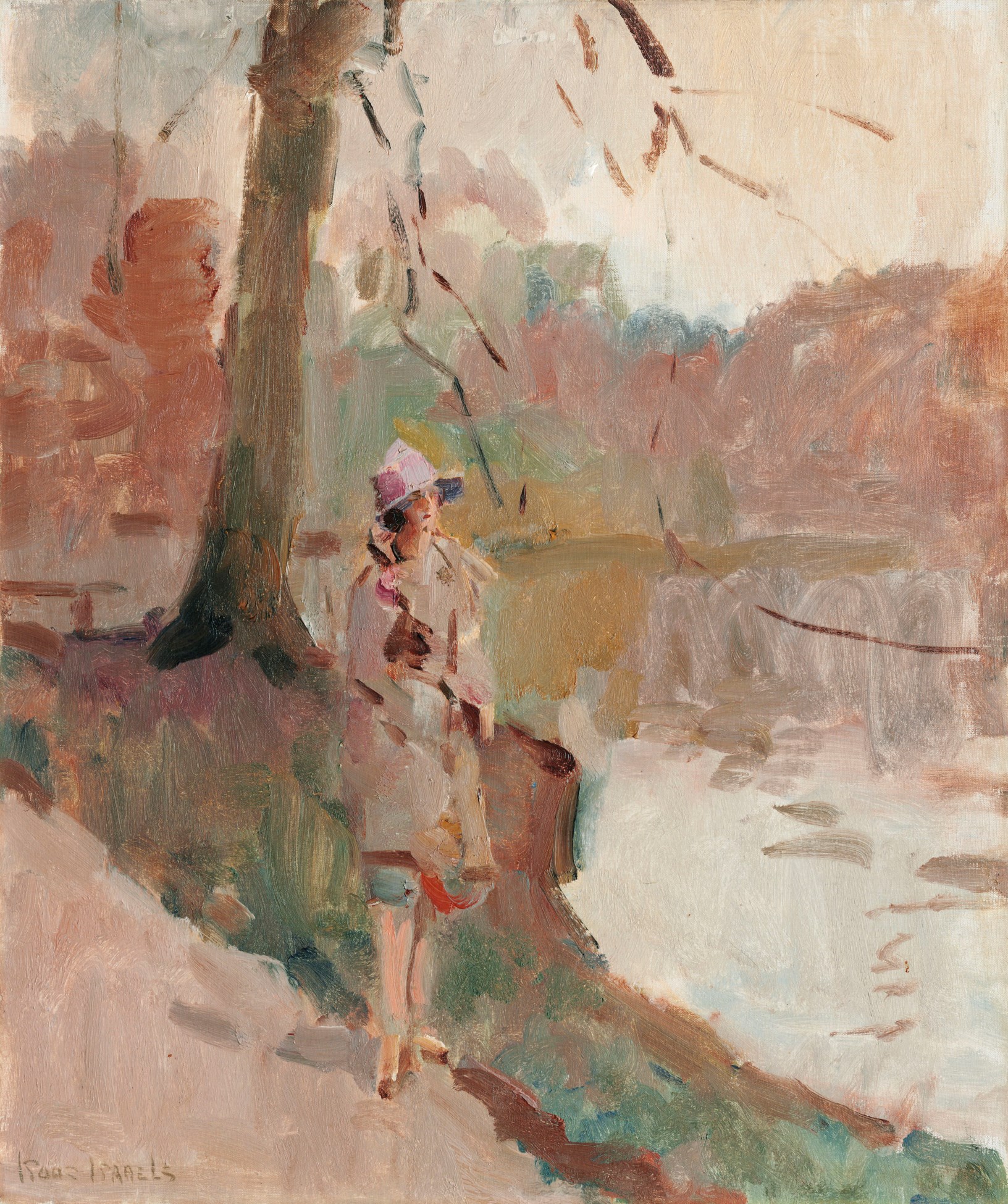 Isaac Israels (Dutch, 1865-1934), A lady in the park | Christie's