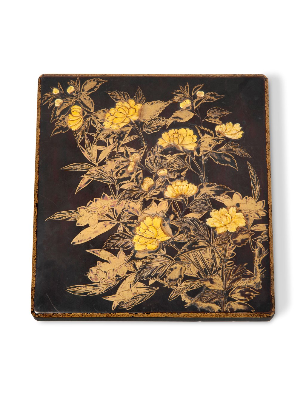 A JAPANESE LACQUER WRITING BOX (SUZURIBAKO), EDO PERIOD (18TH CENTURY ...