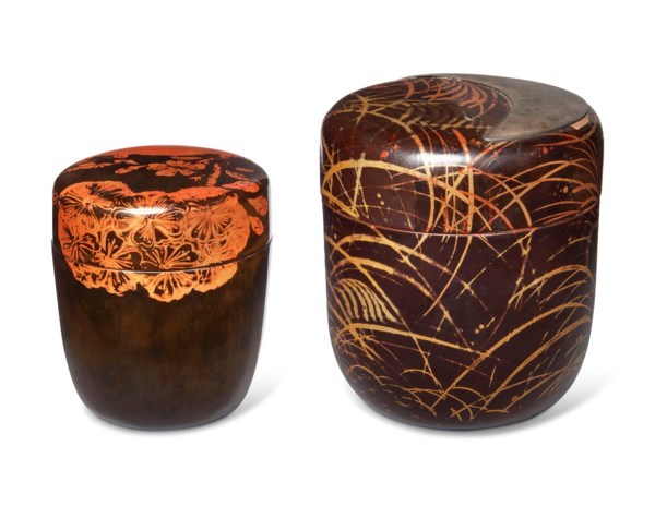 TWO JAPANESE LACQUER TEA CONTAINERS (NATSUME), EDO PERIOD (18TH-19TH ...