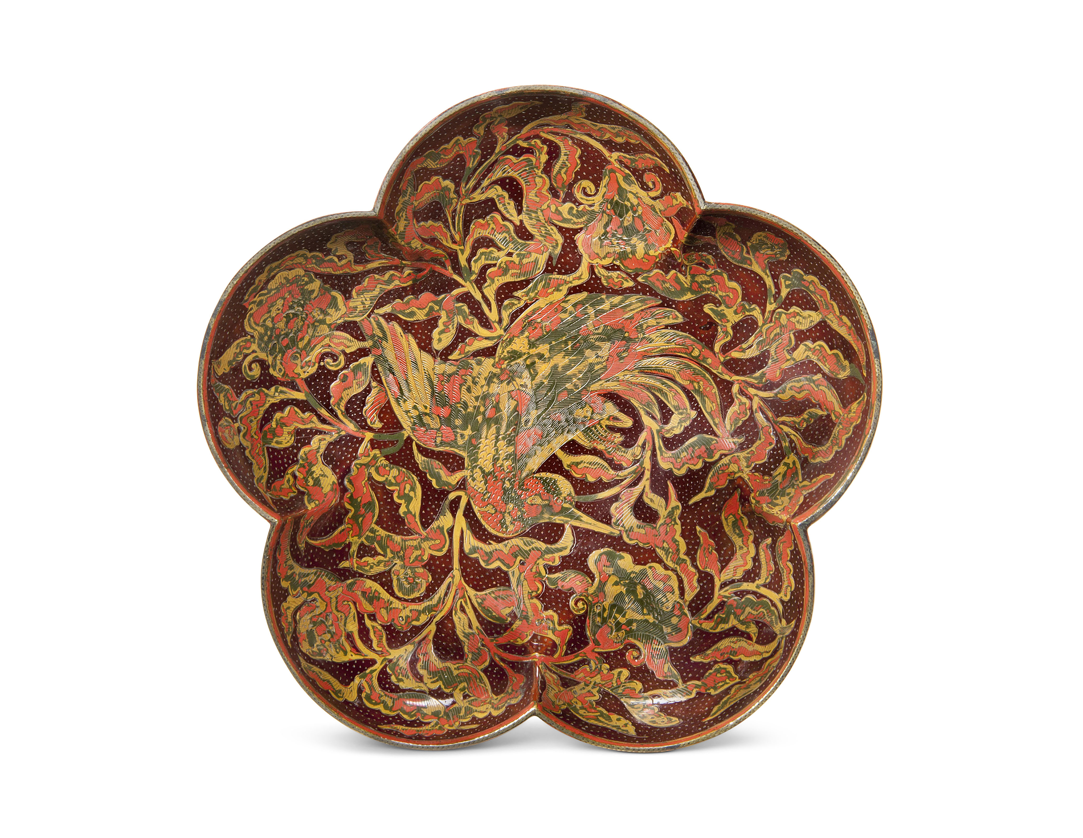A JAPANESE LACQUER FLOWER-SHAPED DISH, 19TH CENTURY | Christie’s