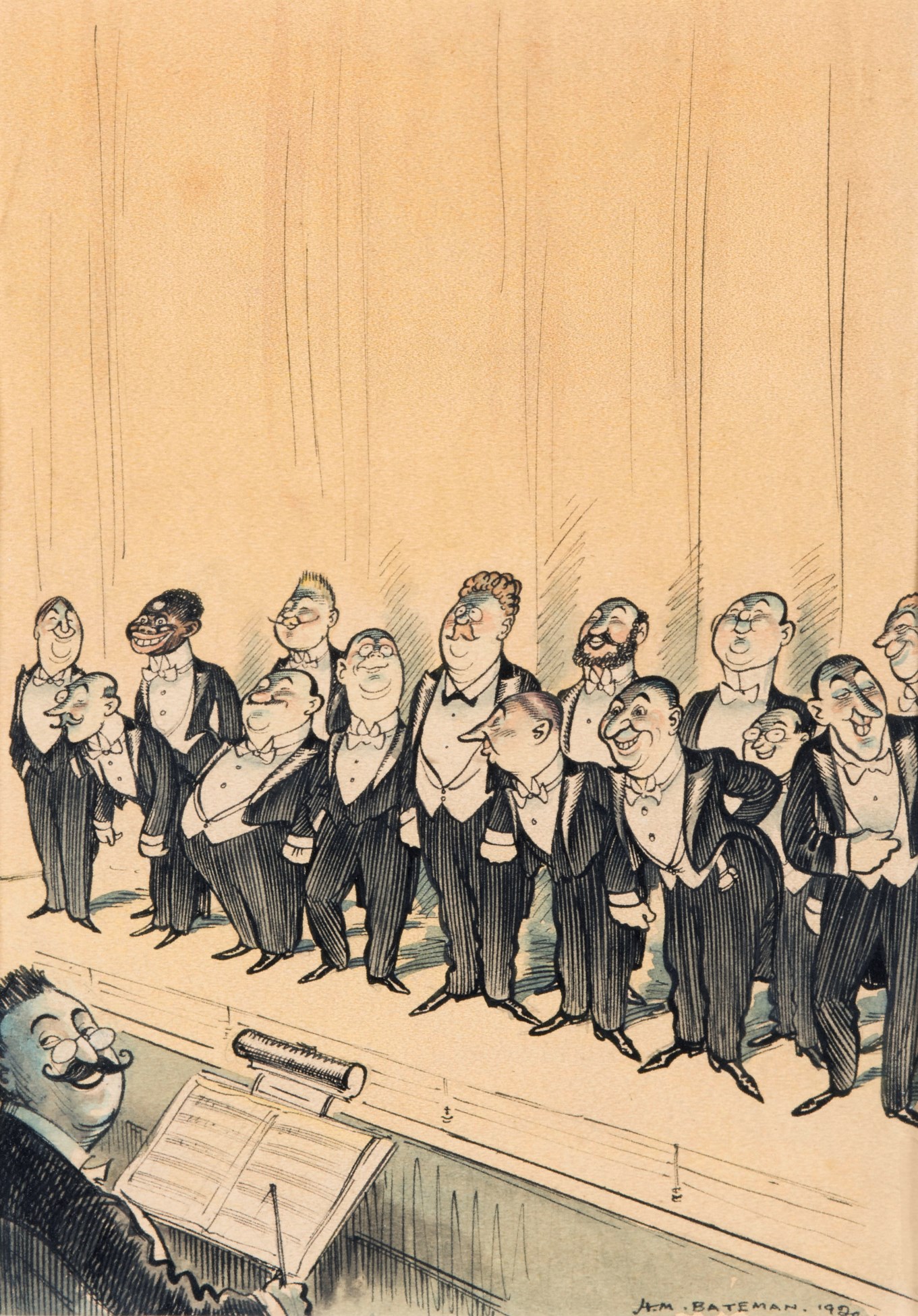 Henry Mayo Bateman (1887-1970), The Author of the latest revue takes ...