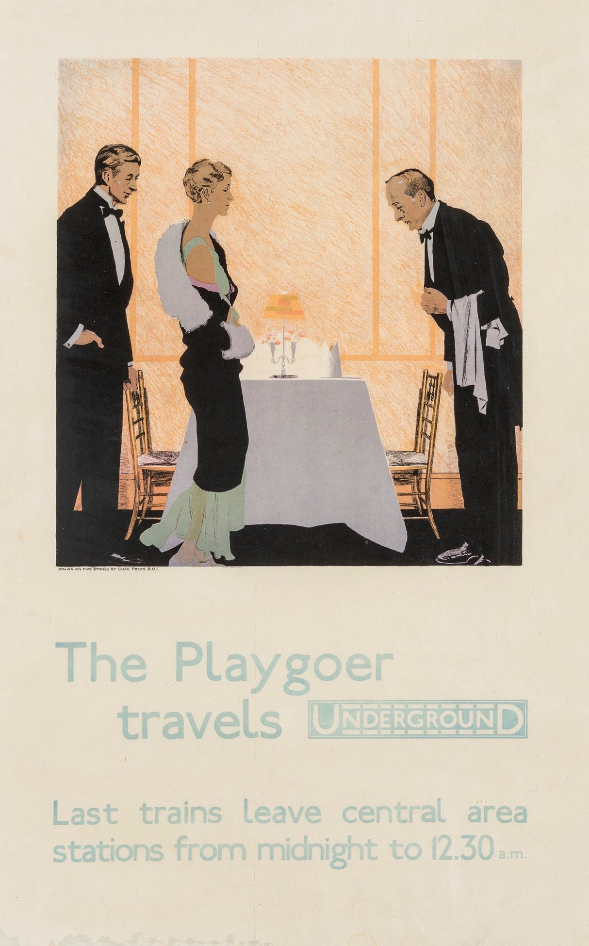 Charles Pears (1873-1958), The Playgoer Travels Underground | Christie's