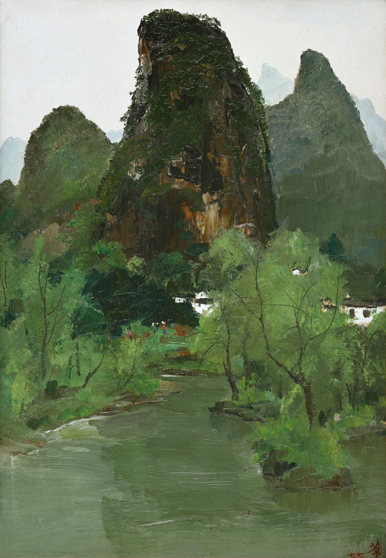WU GUANZHONG (CHINA, 1919-2010), By the Side of the Li River (I ...