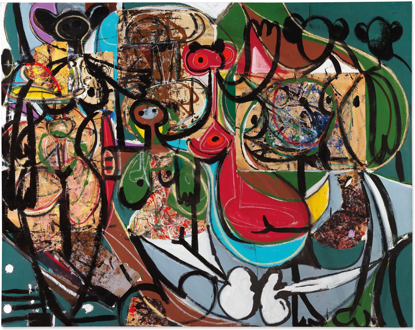 GEORGE CONDO (USA, B. 1957), Abstract Figure Composition | Christie's