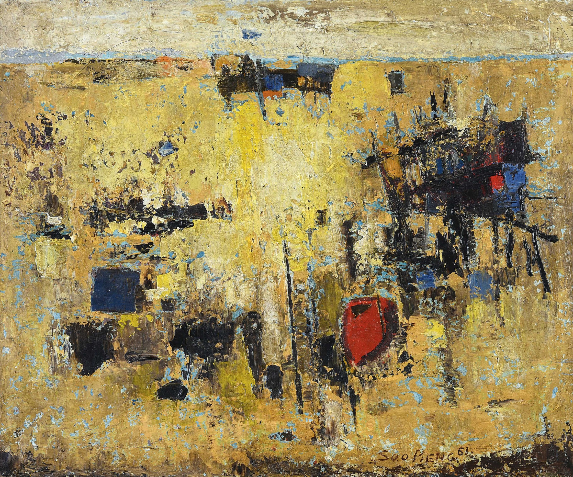 CHEONG SOO PIENG (SINGAPORE, 1917-1983), Abstract landscape | Christie's