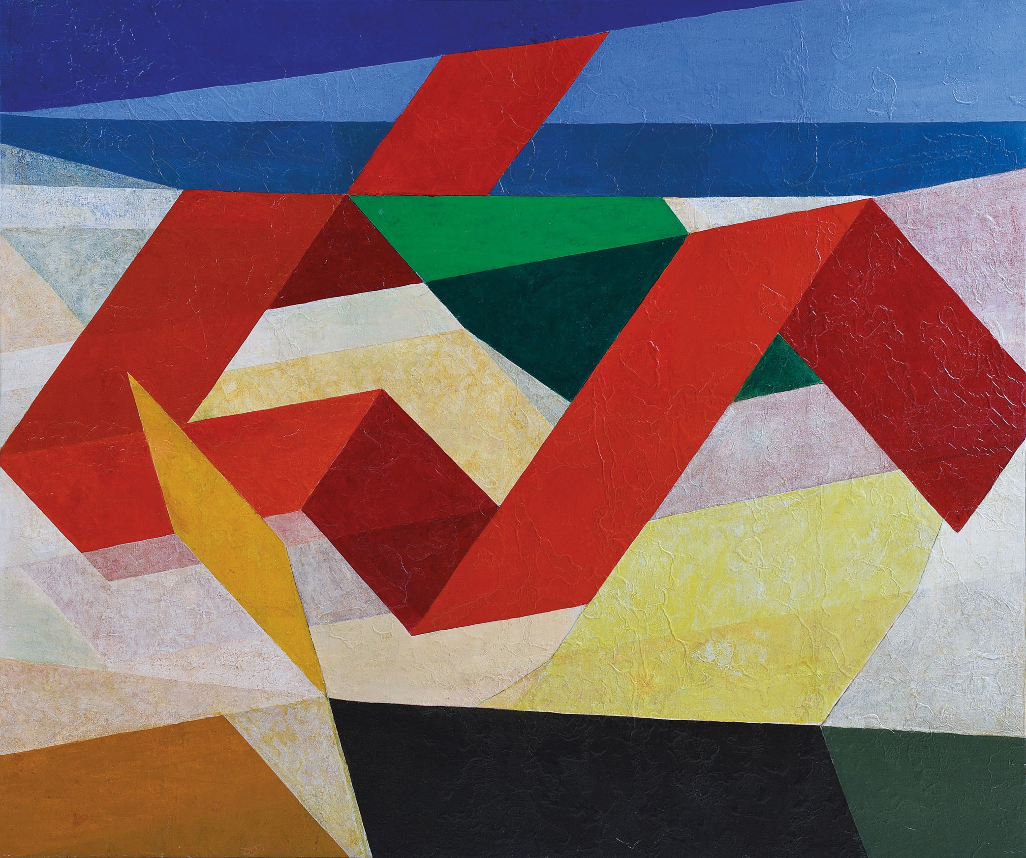 MOCHTAR APIN (INDONESIA, 1923-1994), Pemandangan Dengan Lipatan-Lipatan ...