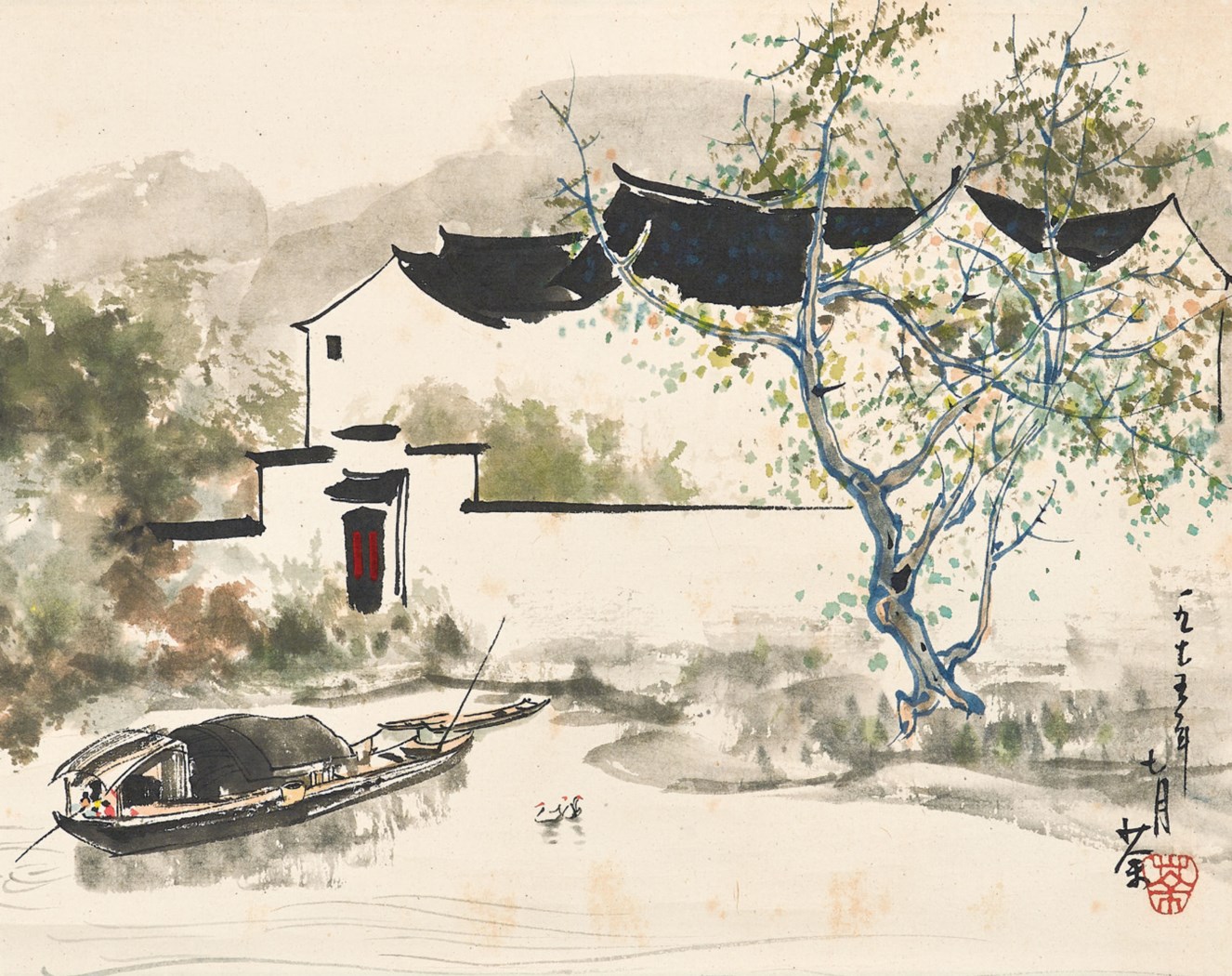 WU GUANZHONG (1919-2010), Water Village | Christie's