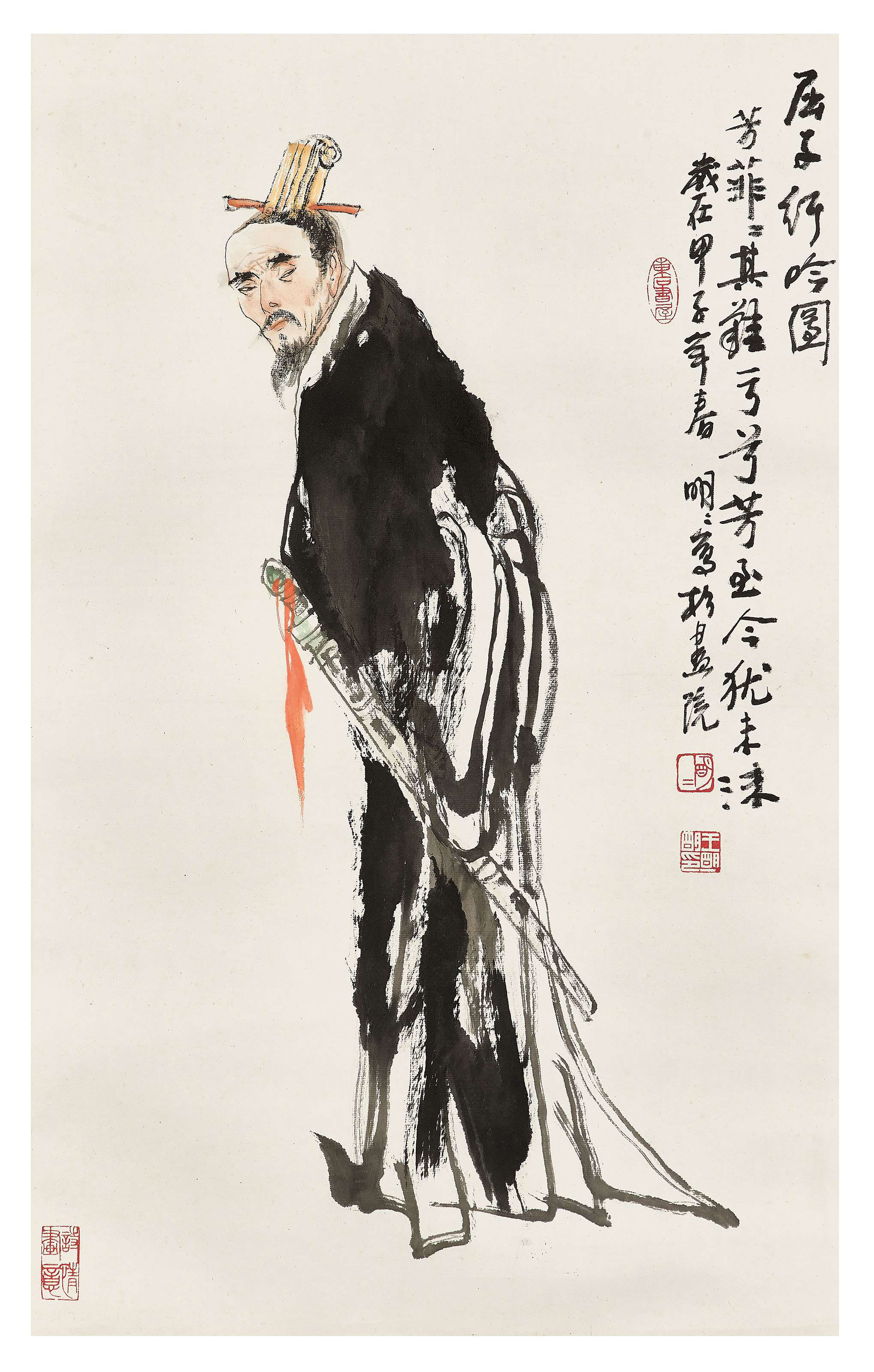WANG MINGMING (B. 1952), Portrait of Qu Yuan | Christie’s