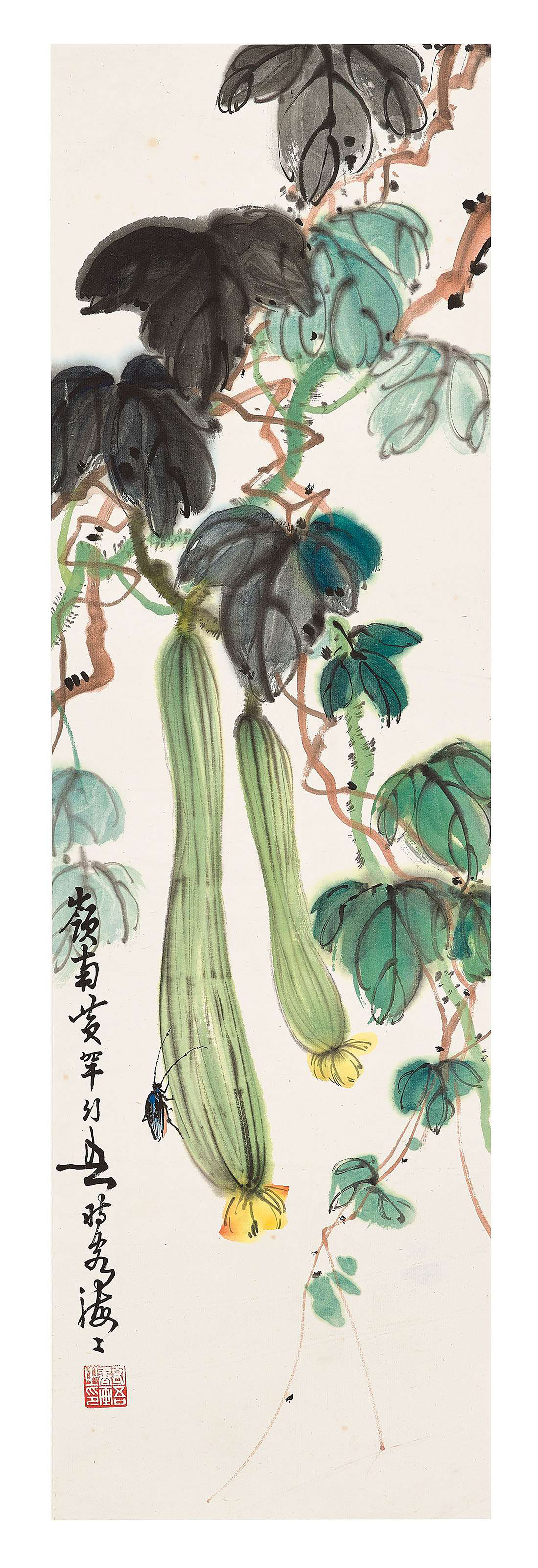 HUANG HUANWU (1906-1985), Loquats and Insect | Christie’s