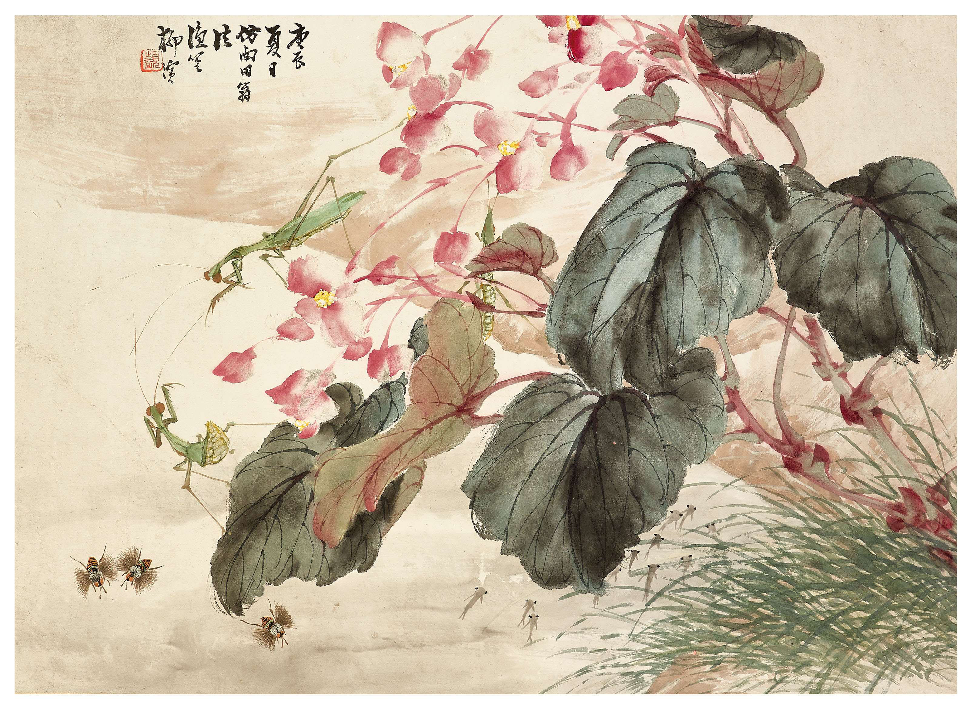 LIU BIN (1887-1945), Flower and Insects | Christie’s