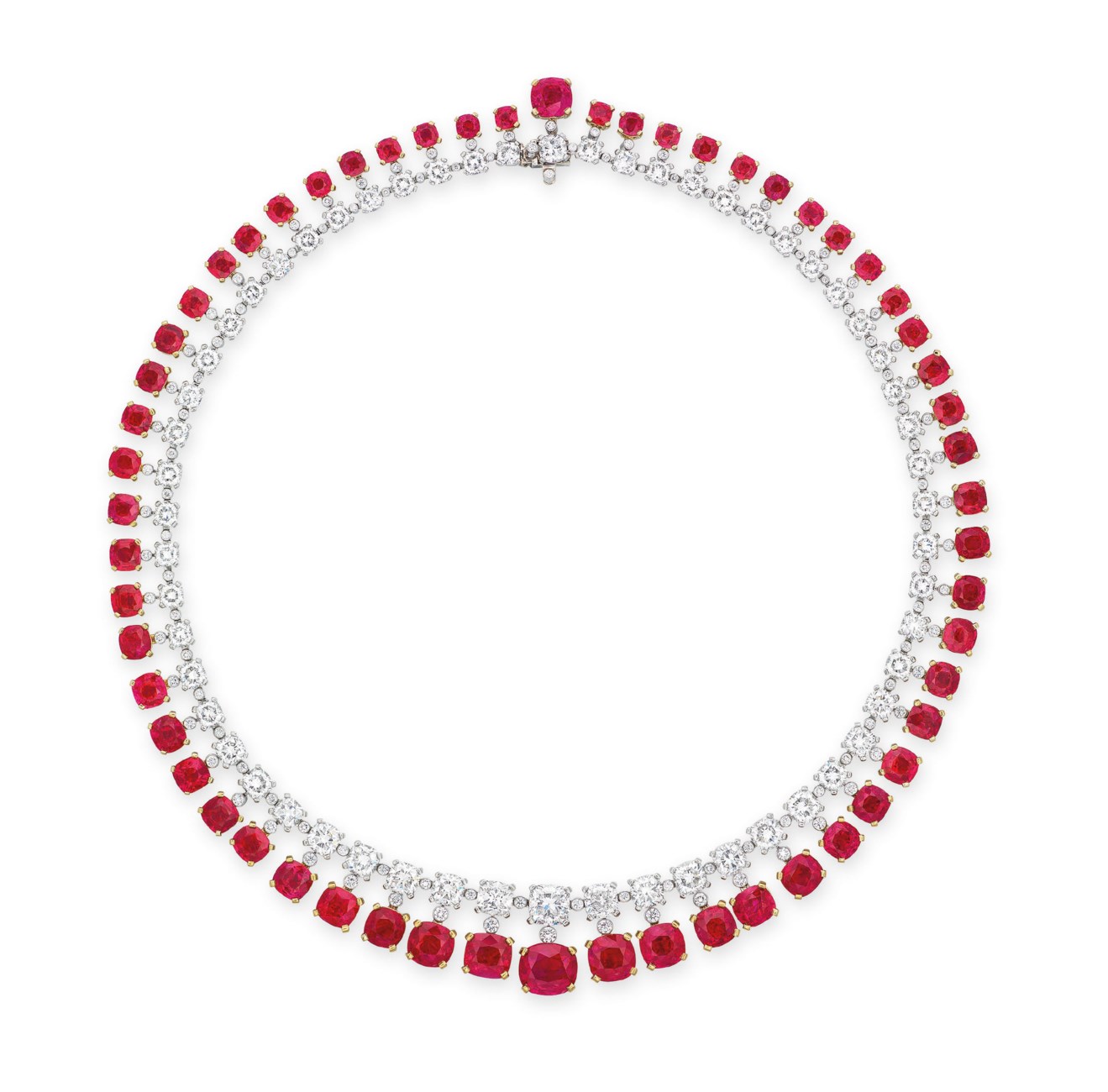 A RARE RUBY AND DIAMOND NECKLACE | Christie's