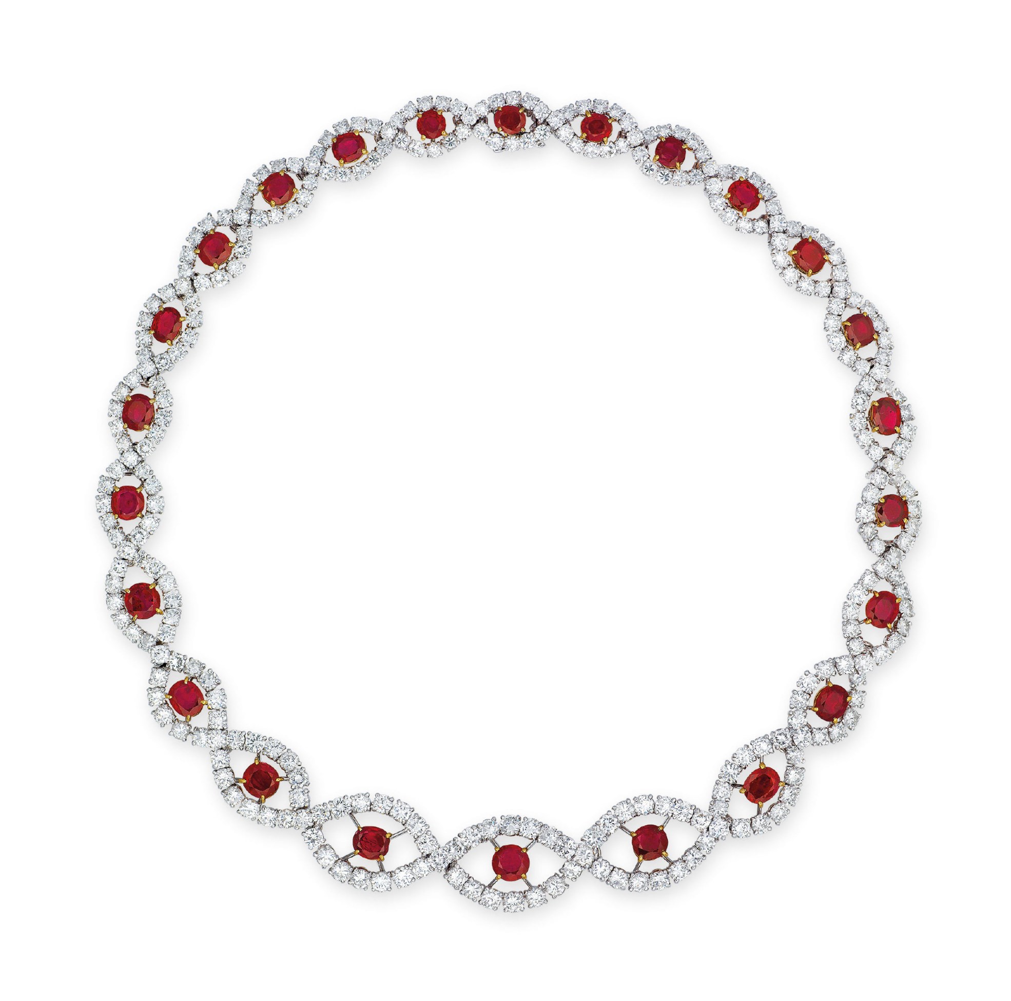 RUBY AND DIAMOND NECKLACE, CARTIER | Christie's