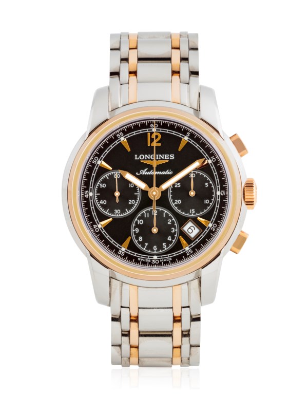 LONGINES, SAINT-IMIER, TWO-TONE CHRONOGRAPH BRACELET WATCH | Christie’s