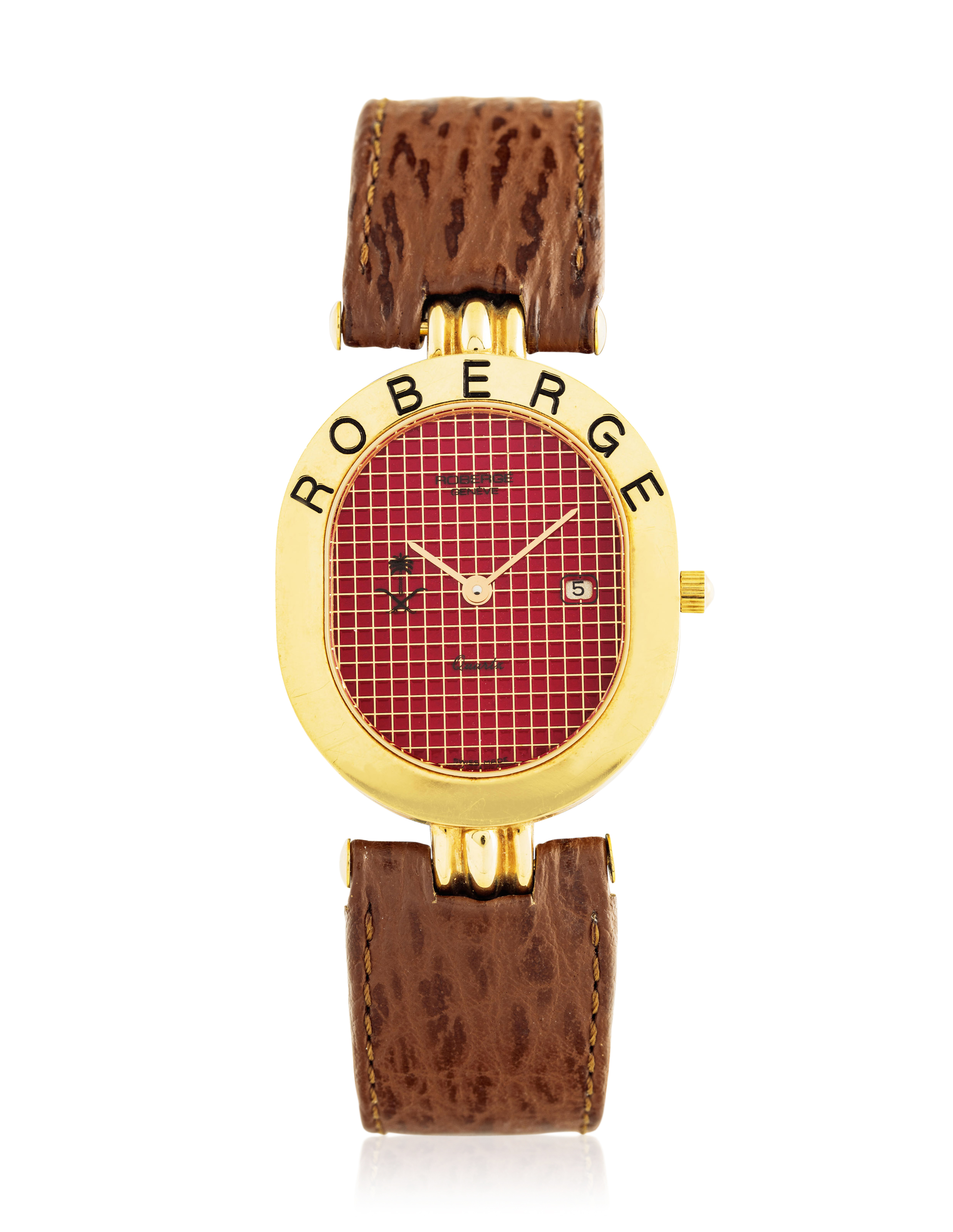 ROBERGE, 18K GOLD OVAL WRISTWATCH | Christie’s