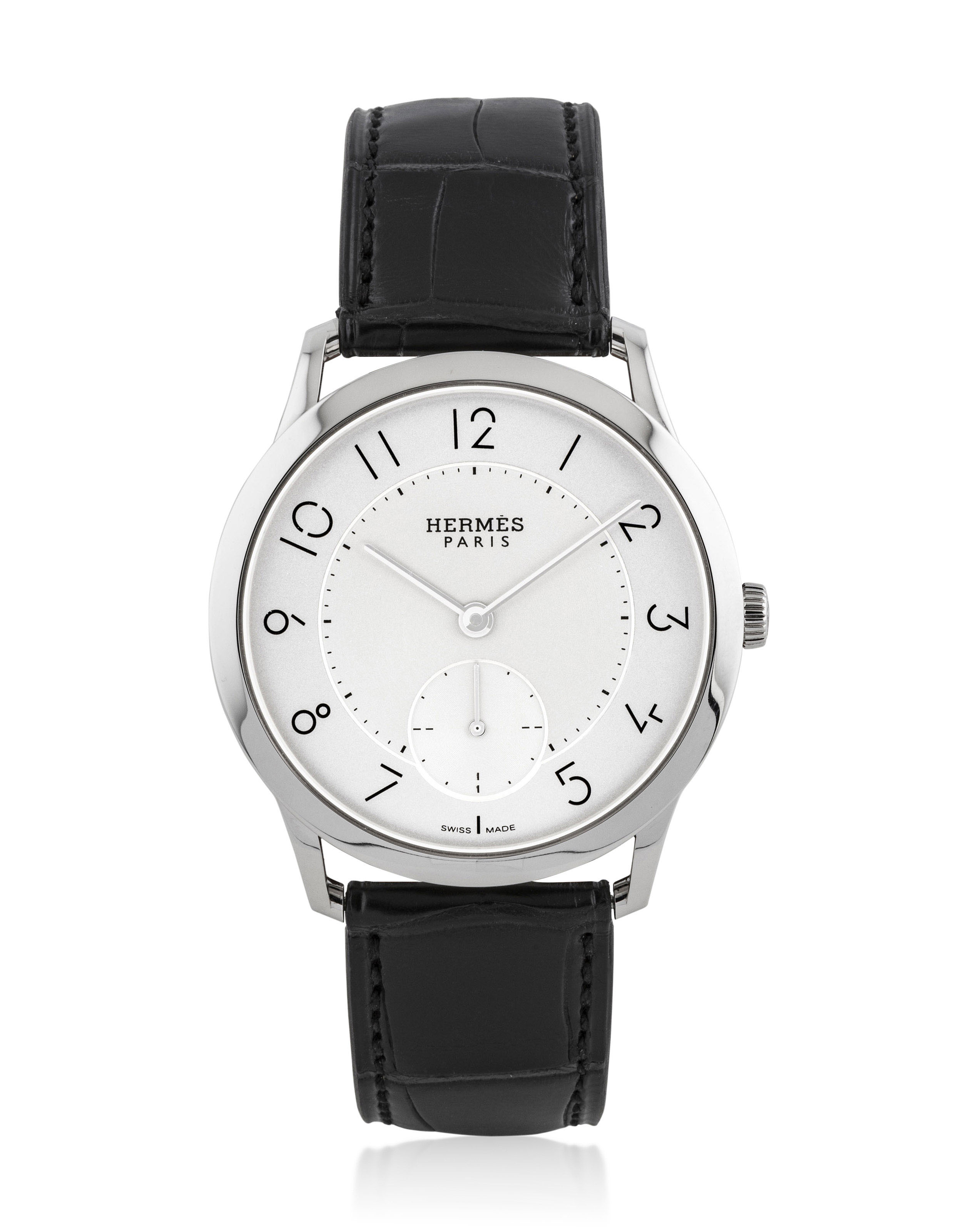 HERMÈS, STAINLESS STEEL SLIM D'HERMES LARGE, | Christie’s