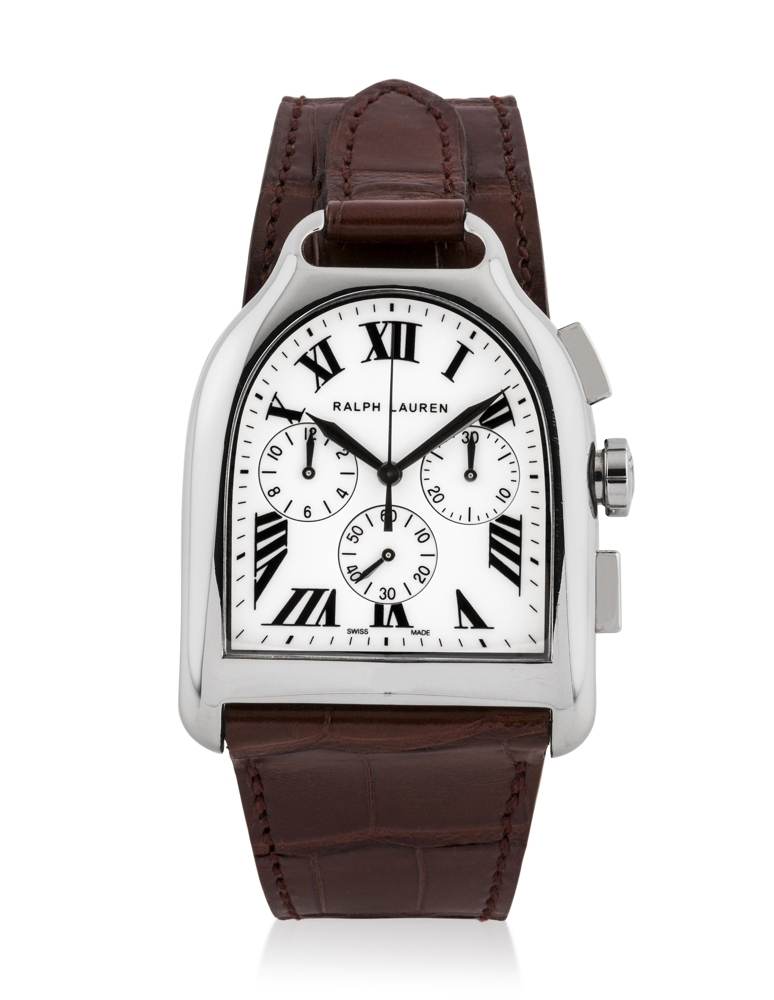 RALPH LAUREN, STAINLESS STEEL STIRRUP CHRONOGRAPH, | Christie’s