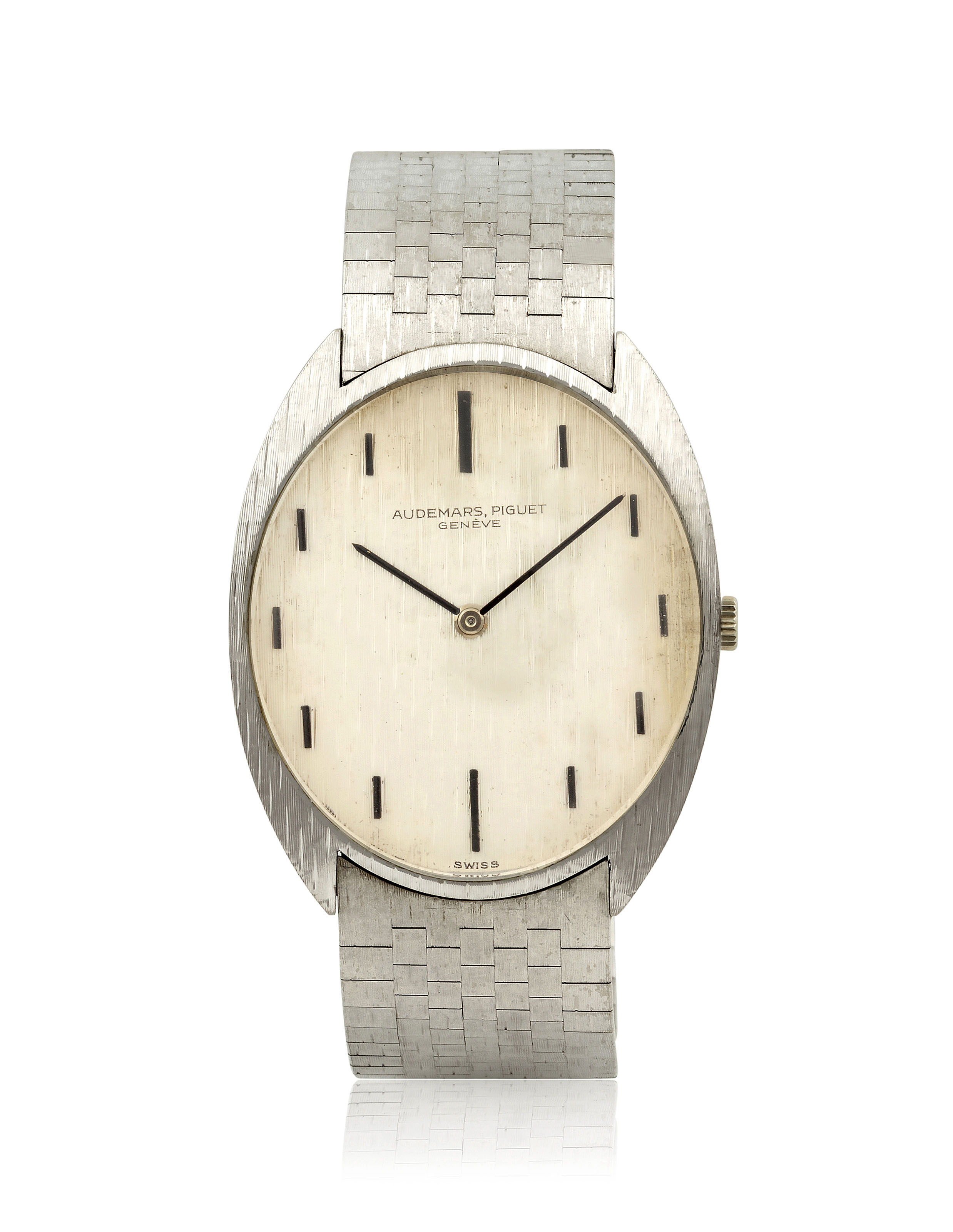 AUDEMARS PIGUET, TEXTURED DIAL AND CASE WITH REMOVABLE BRACELET ...